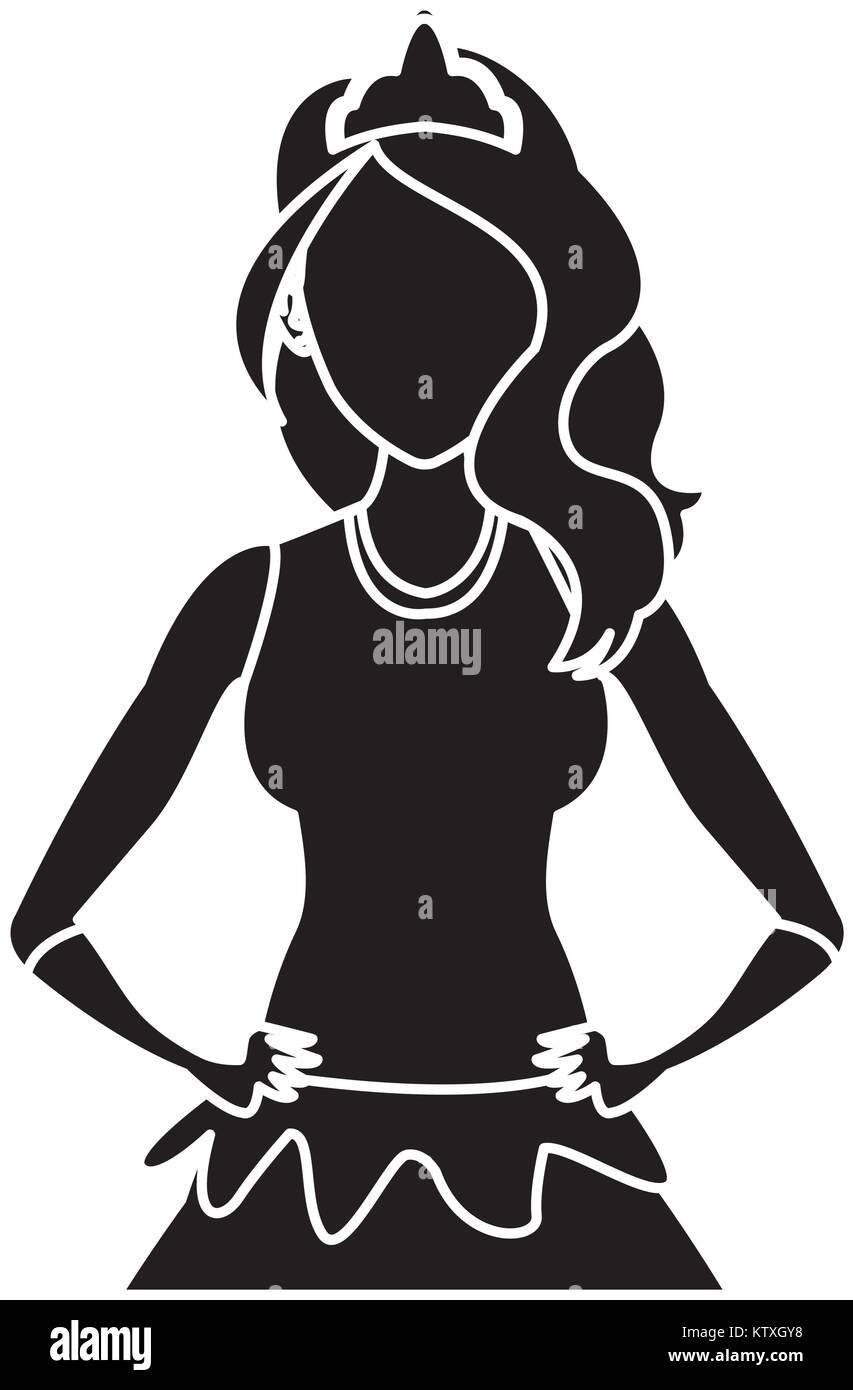 Beautiful princess cartoon Stock Vector Image & Art - Alamy