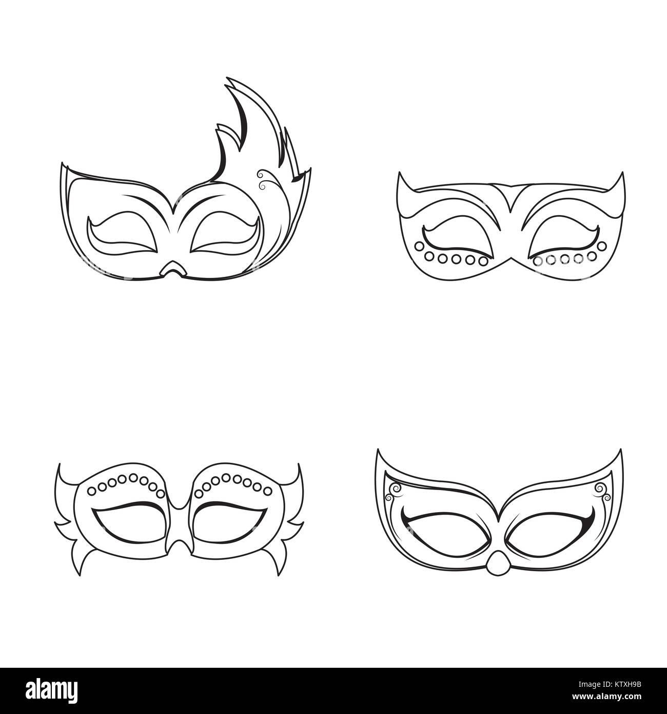Happy Mardi Gras Clip Art Black And White