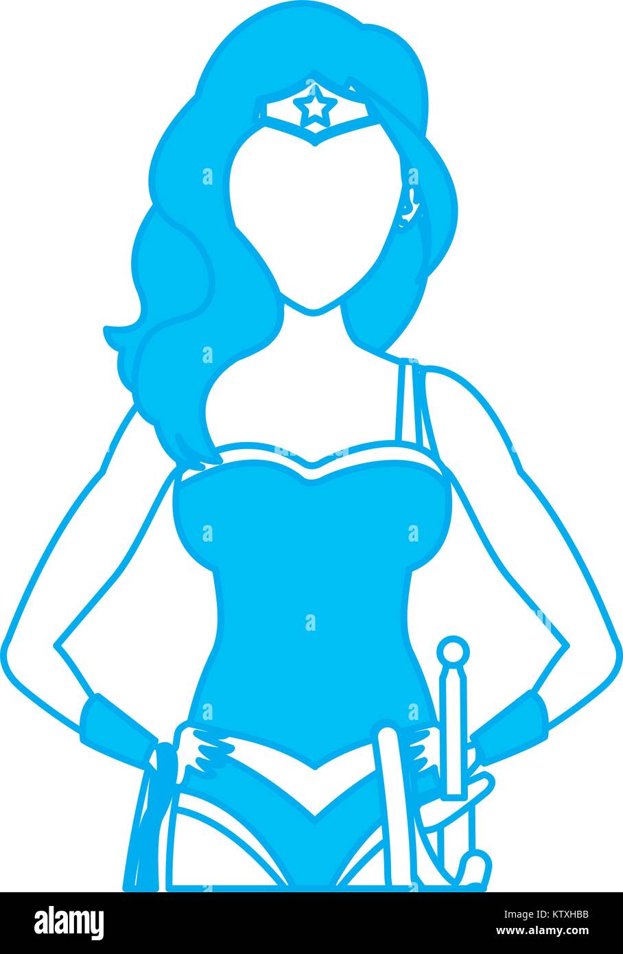 Woman warrior blonde Stock Vector Images - Alamy