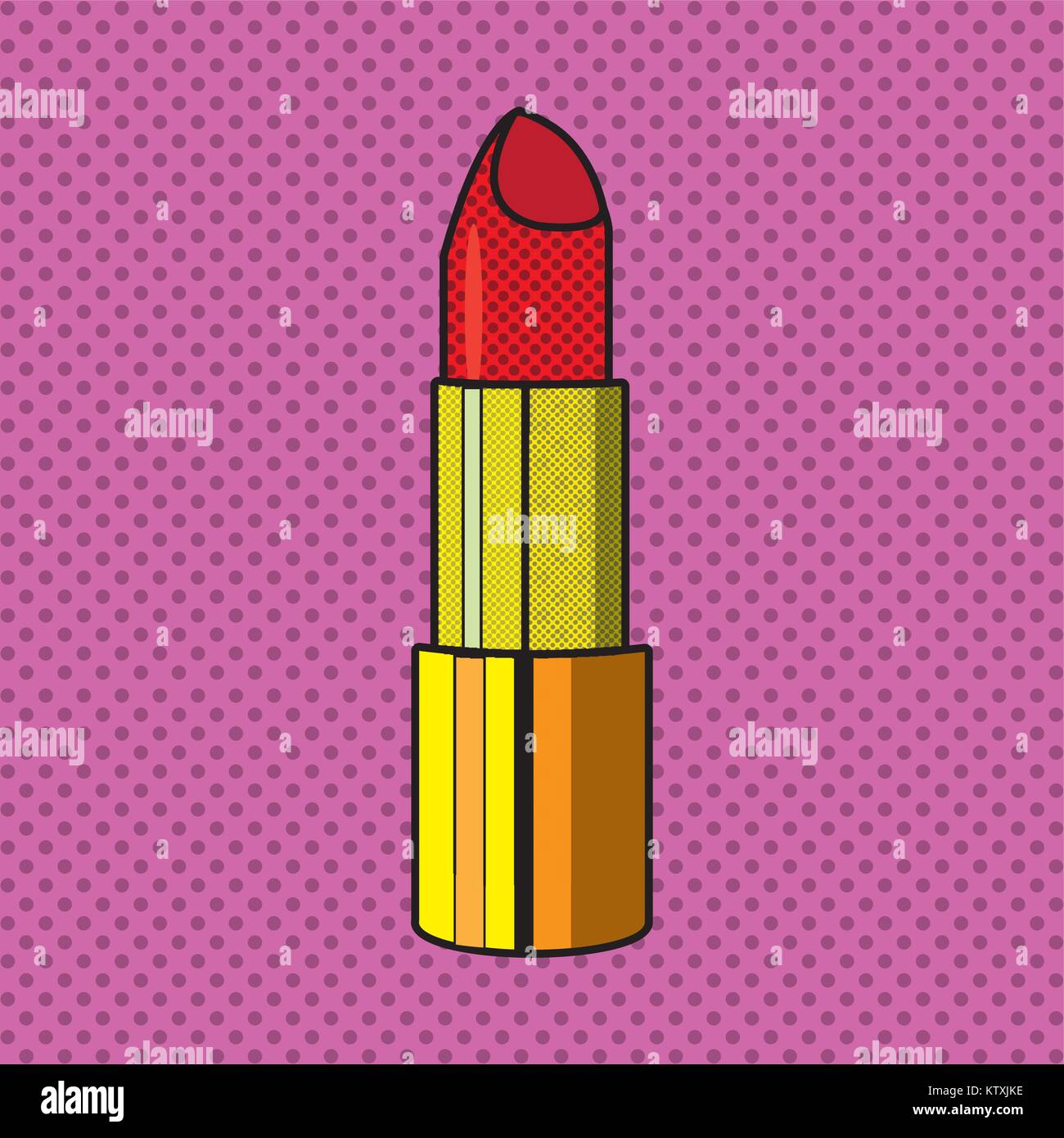 Pop art lipstick design Stock Vector Image & Art - Alamy
