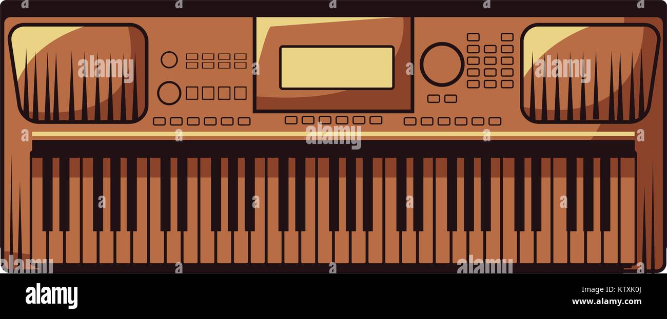 Music keyboard instrument Stock Vector Image & Art - Alamy