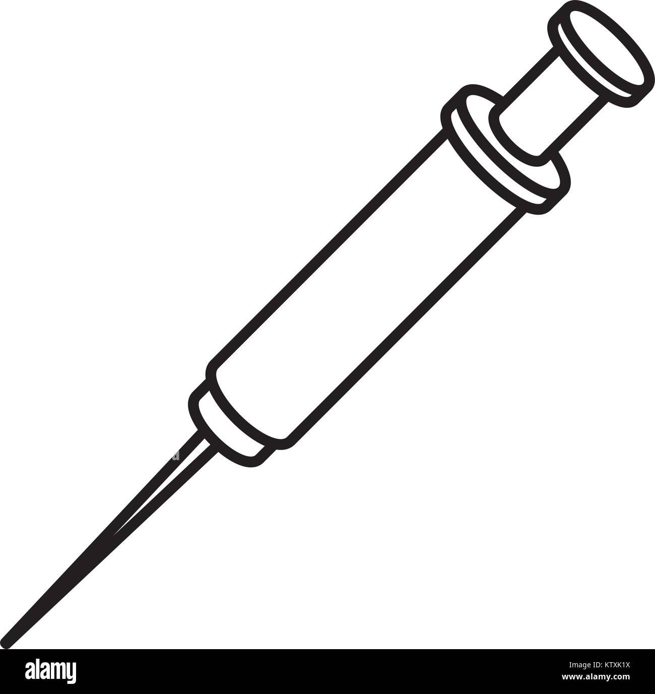 Medical syringe isolated Stock Vector Image & Art - Alamy