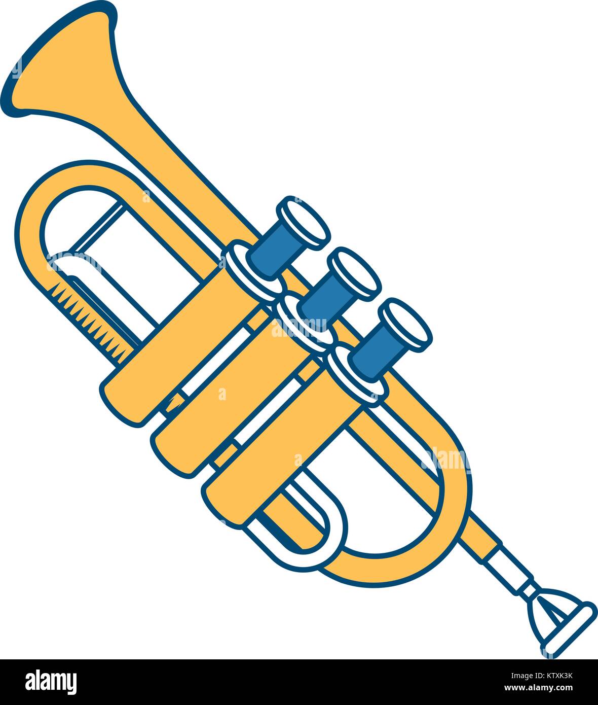 Trumpet music instrument Stock Vector Image & Art - Alamy