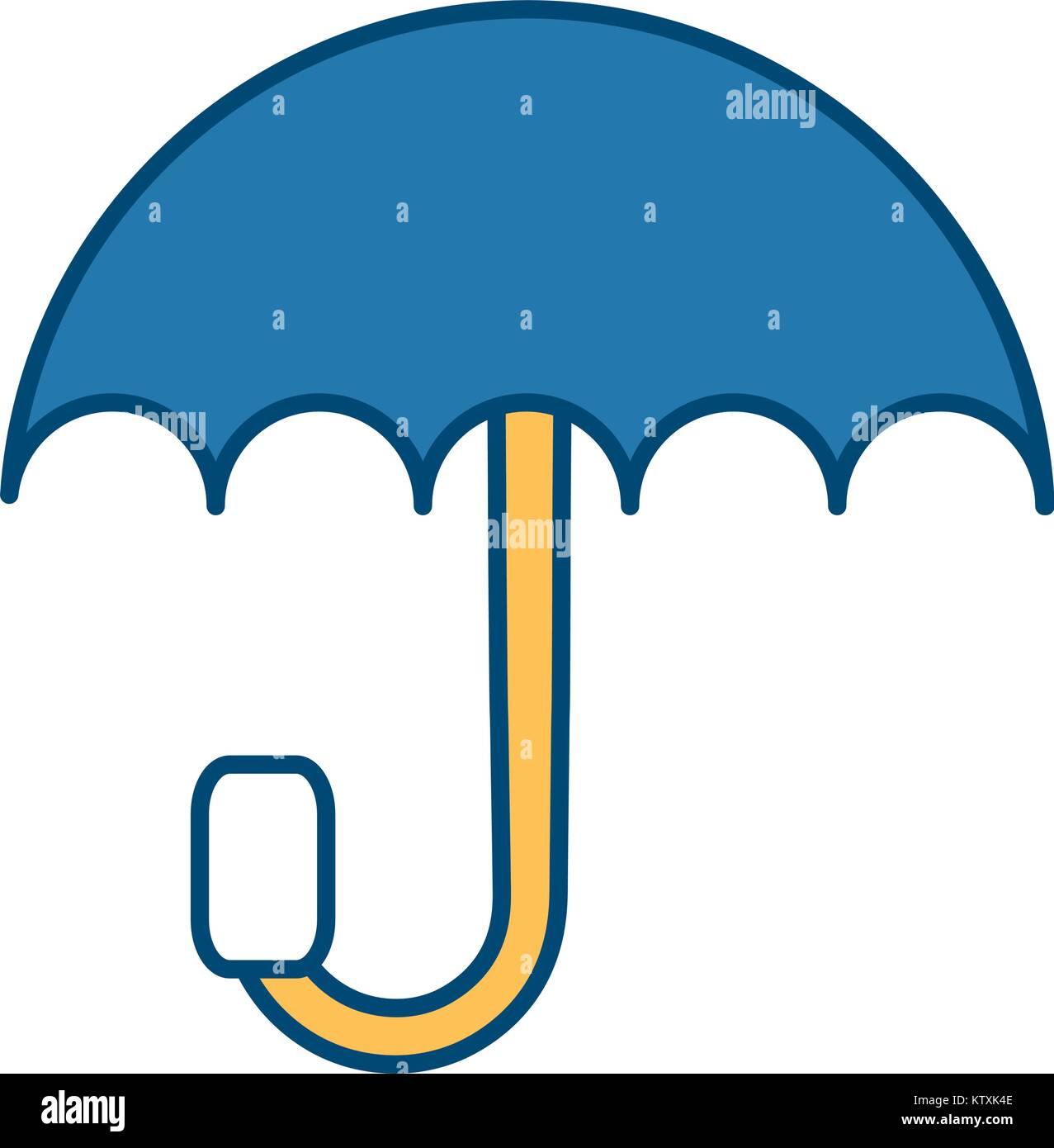 Yellow umbrella wind Stock Vector Images - Alamy
