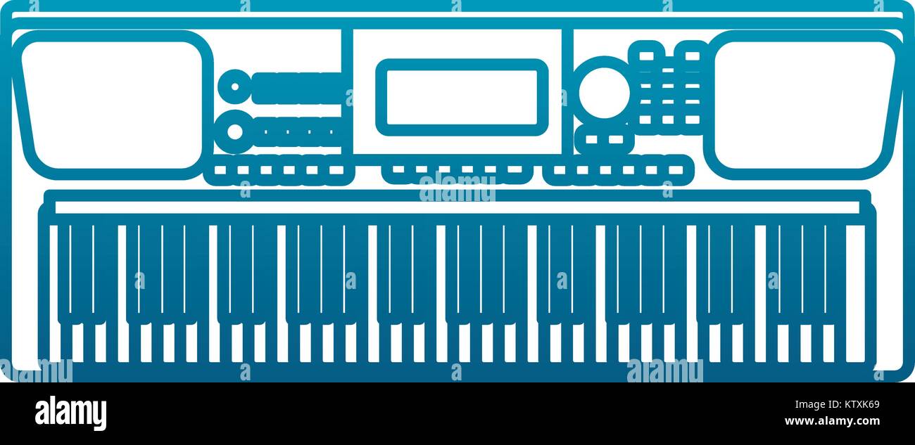 Music keyboard instrument Stock Vector Image & Art - Alamy