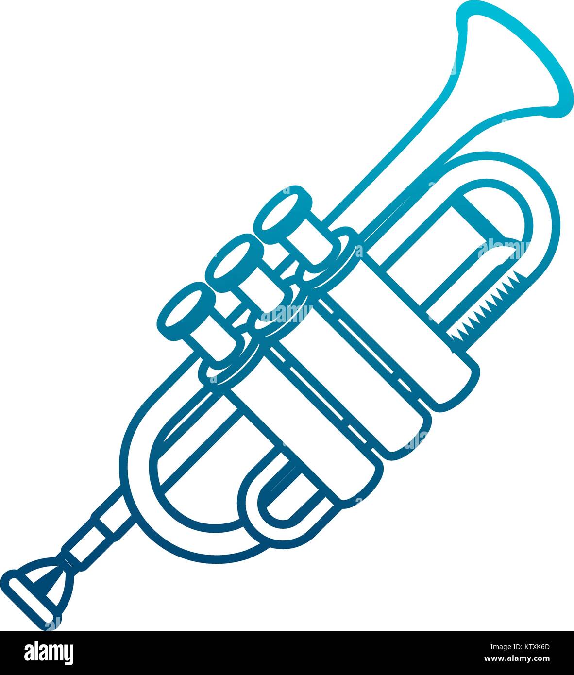 Trumpet music instrument Stock Vector Image & Art - Alamy