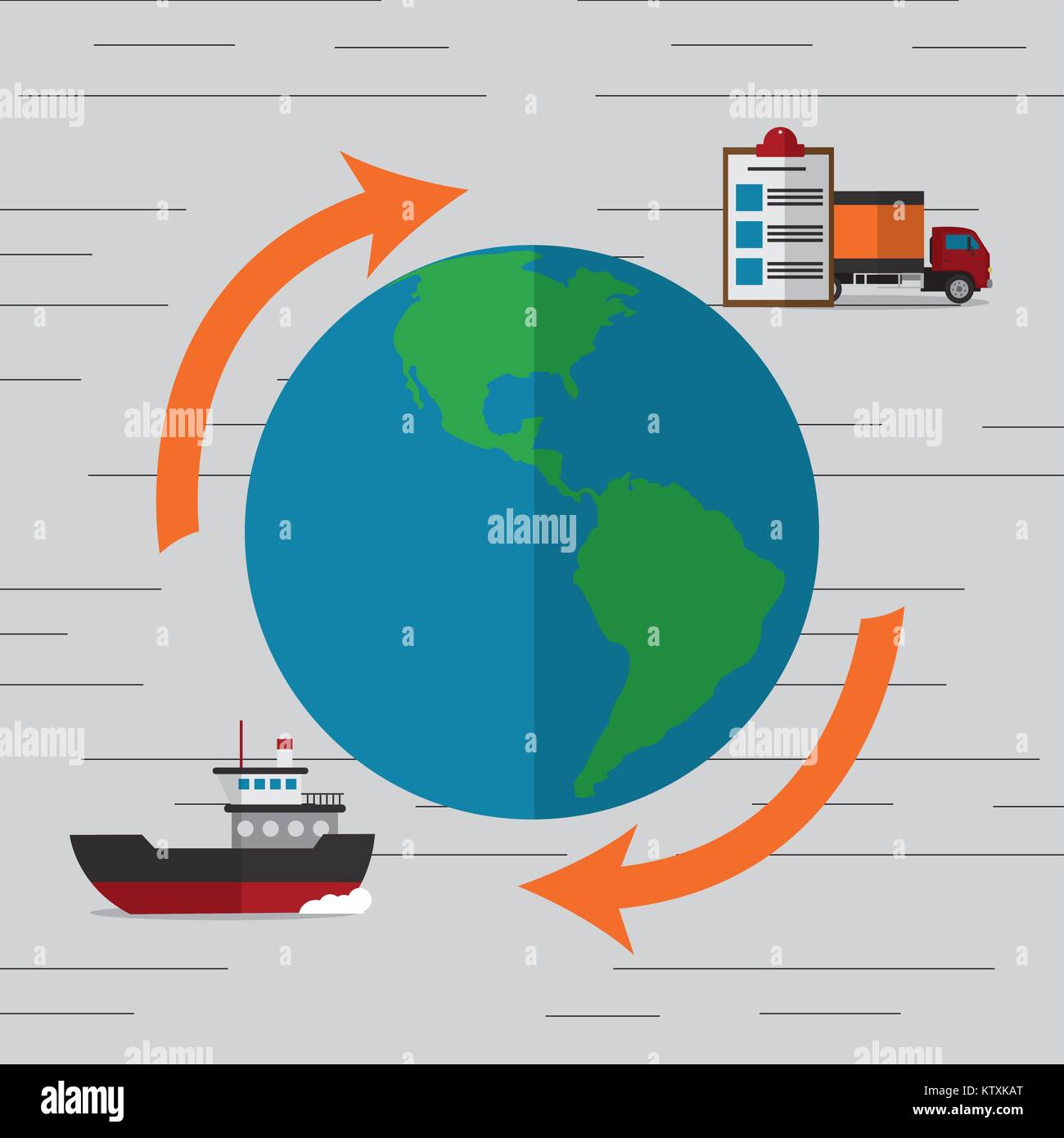 Logistics and transportation design Stock Vector Image & Art - Alamy