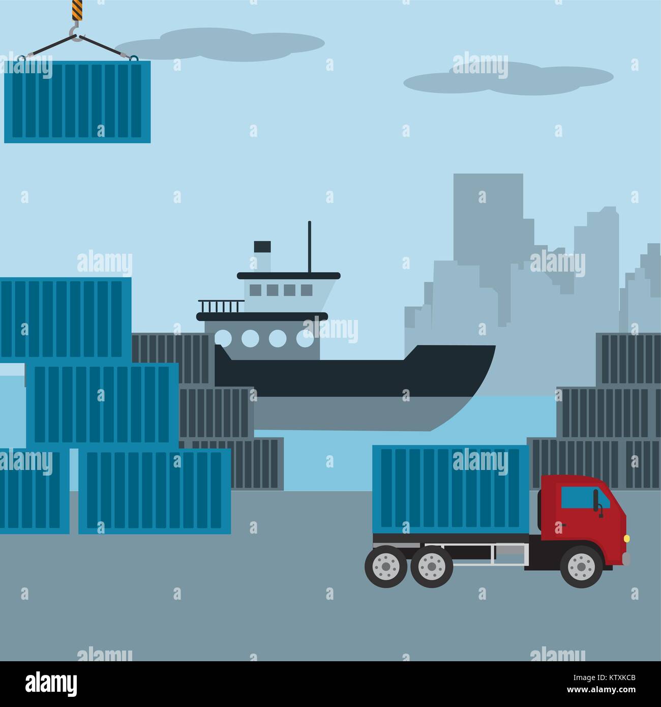 Logistics and transportation design Stock Vector Image & Art - Alamy