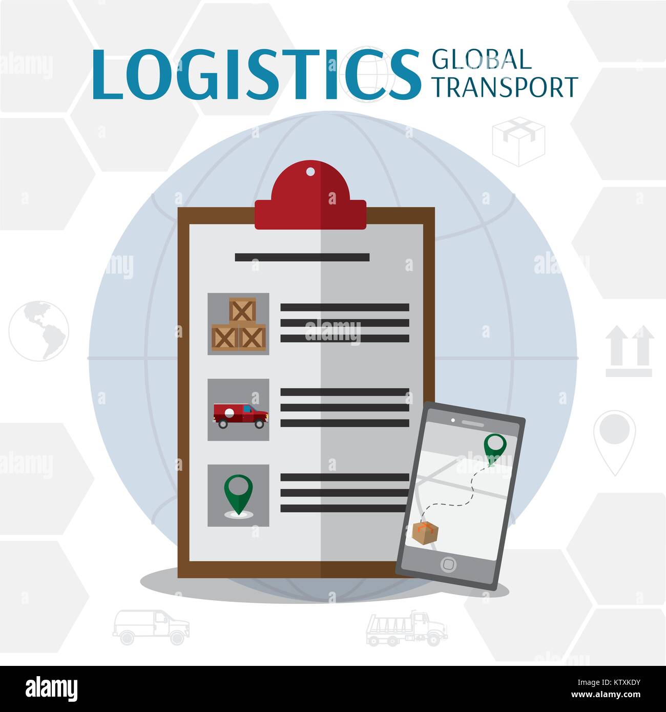 Logistics and transportation design Stock Vector Image & Art - Alamy