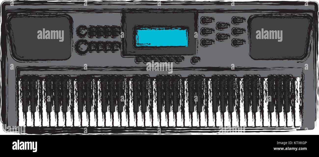 Electronic organ player Stock Vector Images - Alamy