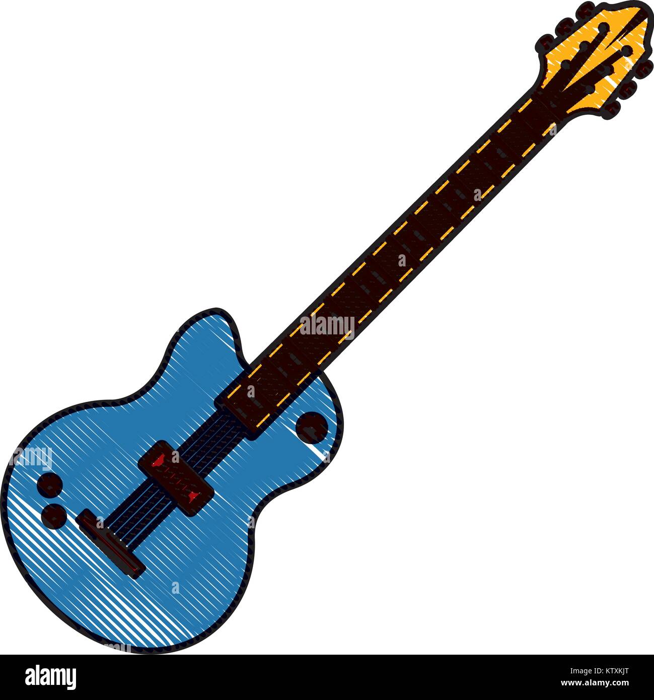 Electric guitar music instrument Stock Vector Image & Art - Alamy