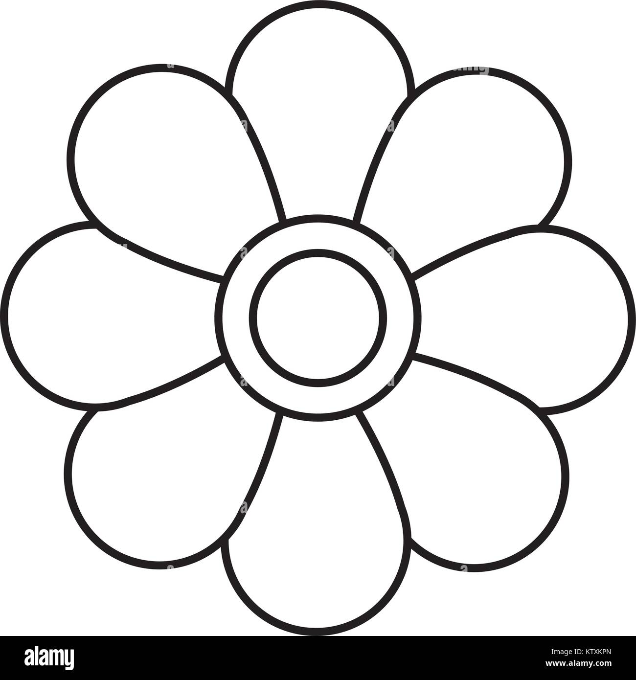 Flower isolated symbol Stock Vector Image & Art - Alamy