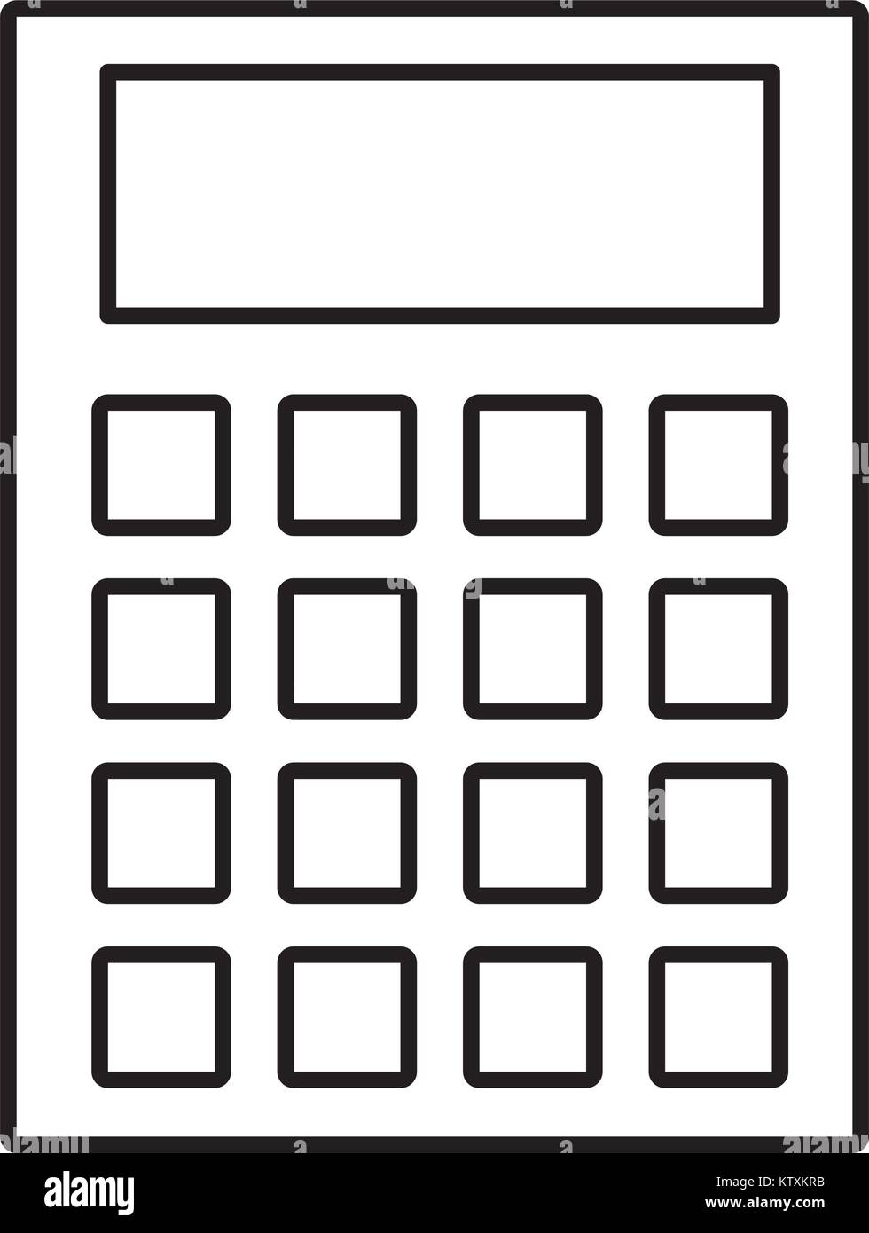 Calculator math device Stock Vector Image & Art - Alamy