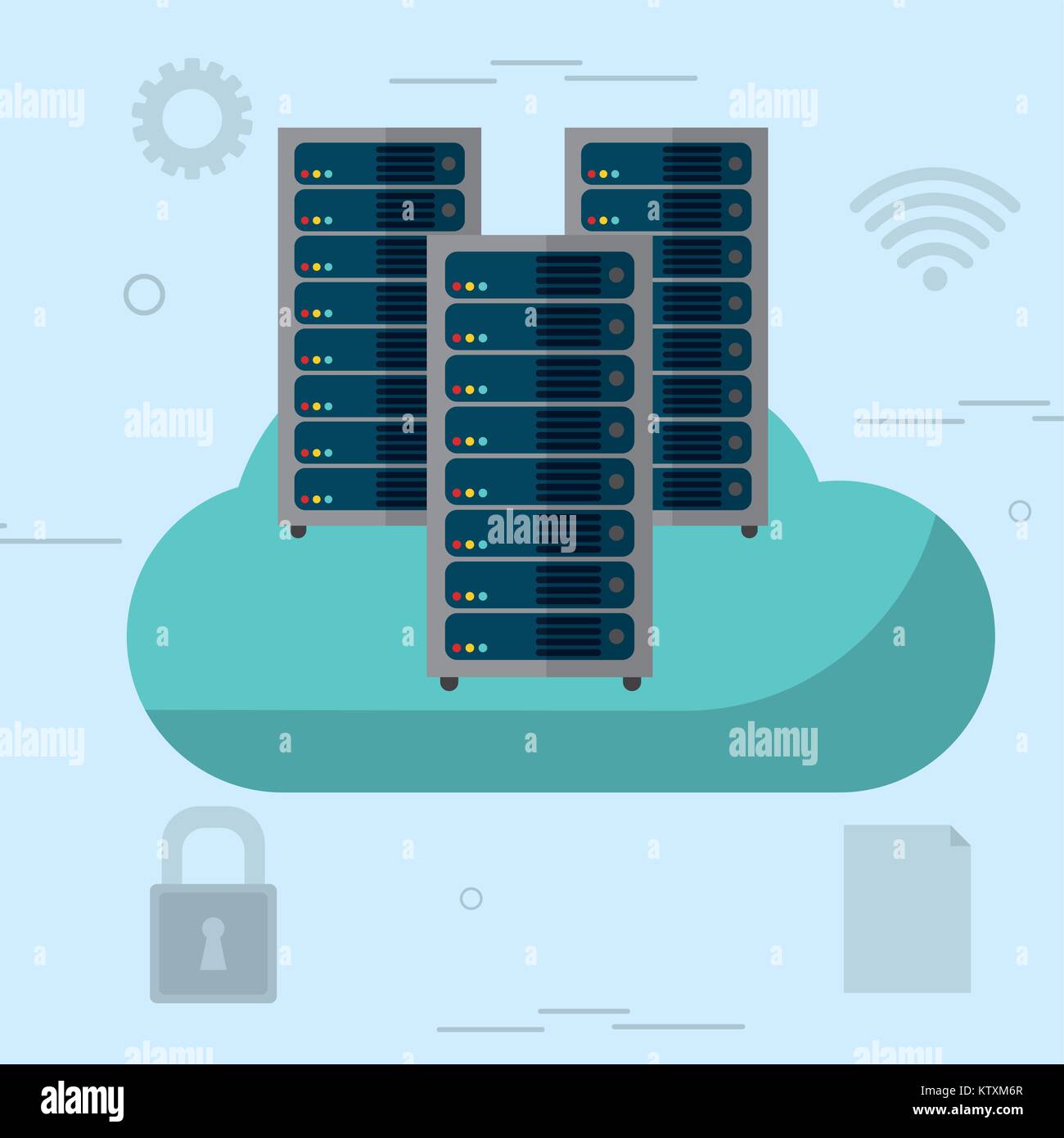 Data center design Stock Vector Image & Art - Alamy
