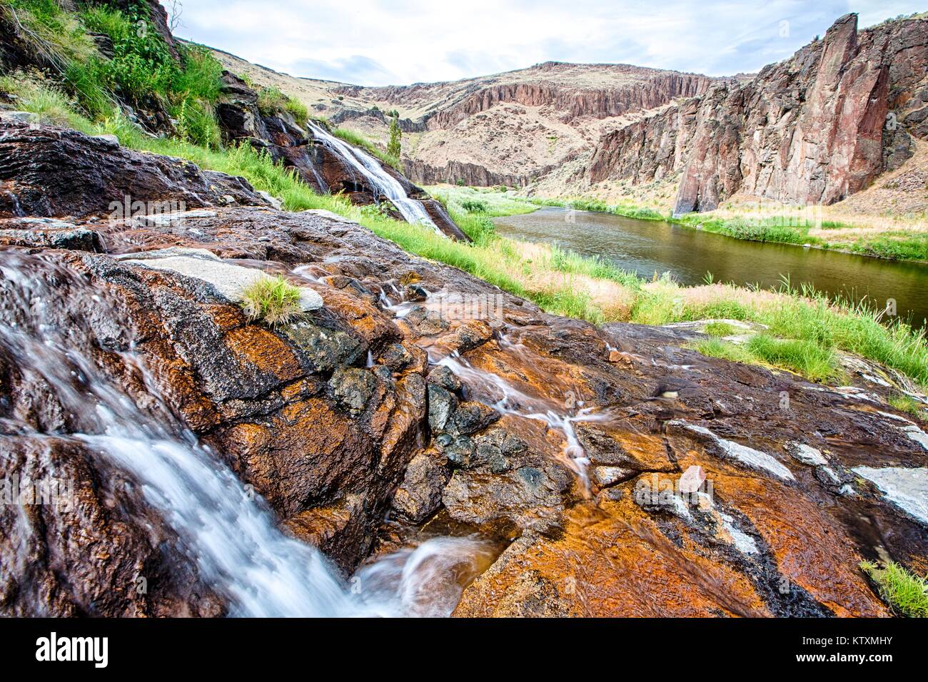 Water flows down the rocks at the Owyhee Wild and Scenic River June 18 ...