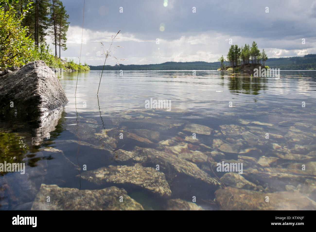 Summer day on the lake Stock Photo - Alamy