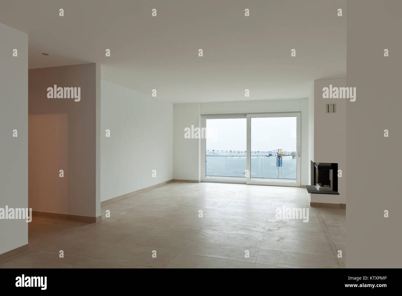 new apartment, large room view Stock Photo - Alamy