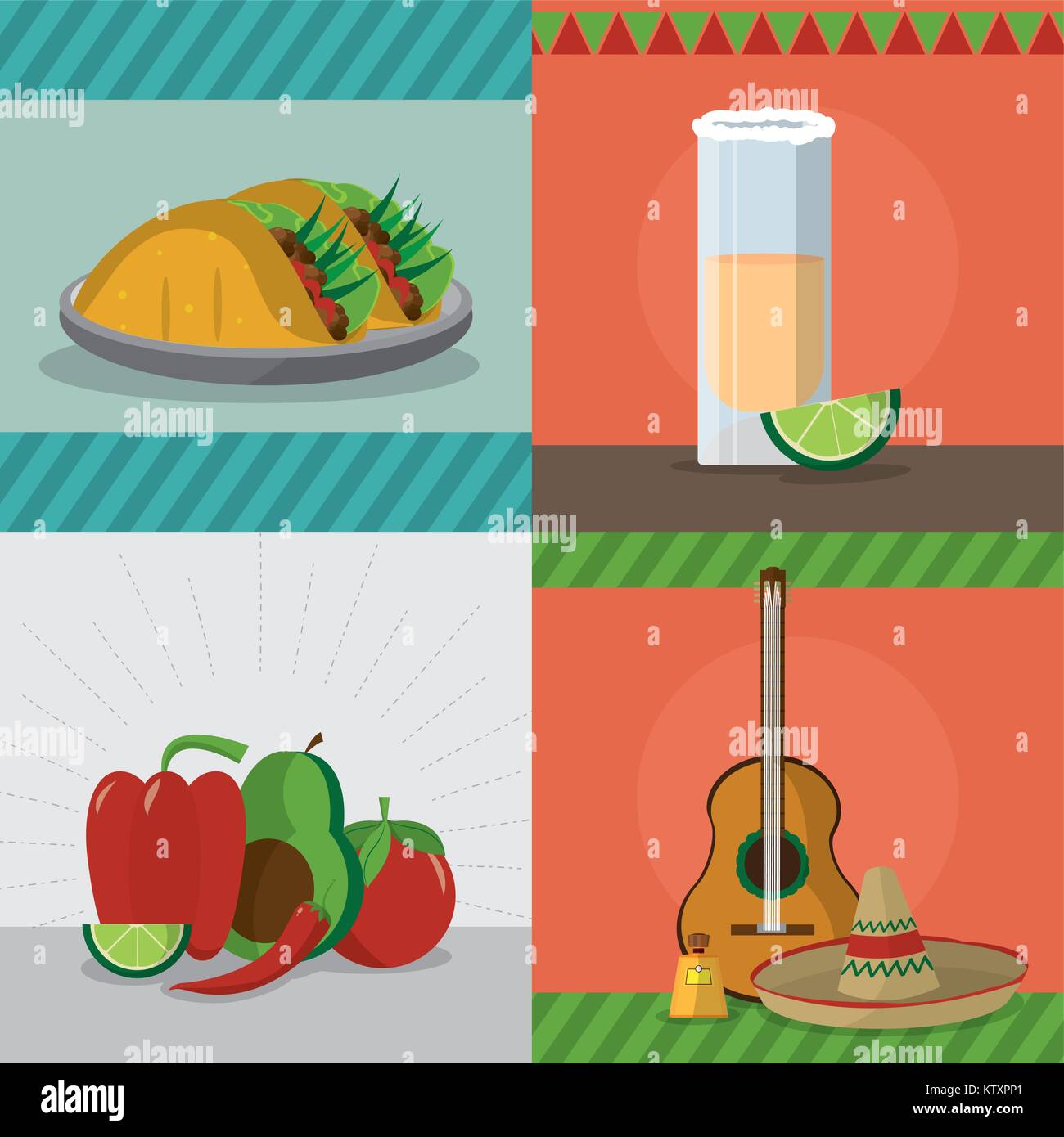 Mexican food icon set design Stock Vector Image & Art - Alamy
