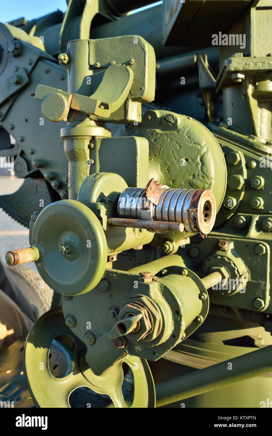 The targeting systems of anti-aircraft artillery WWII Stock Photo - Alamy