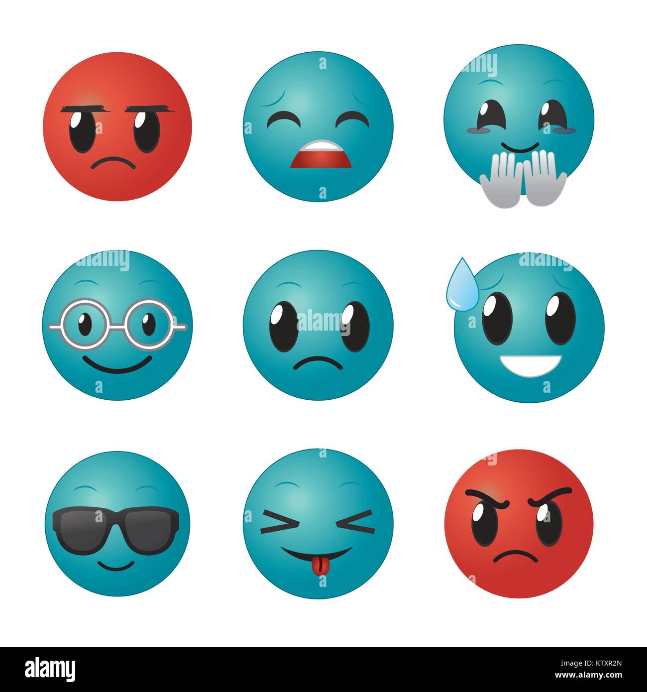 Social media emoticon design Stock Vector Image & Art - Alamy