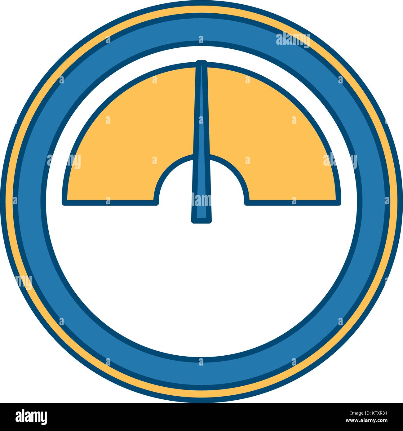 Pressure meter icon blue hi-res stock photography and images - Alamy