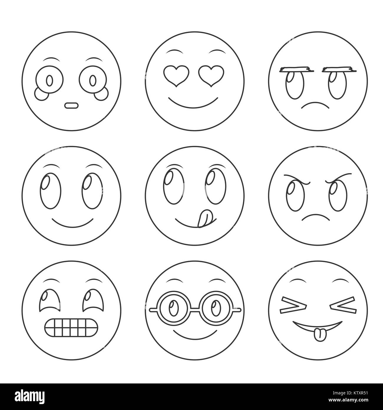 Social media emoticon design Stock Vector Image & Art - Alamy