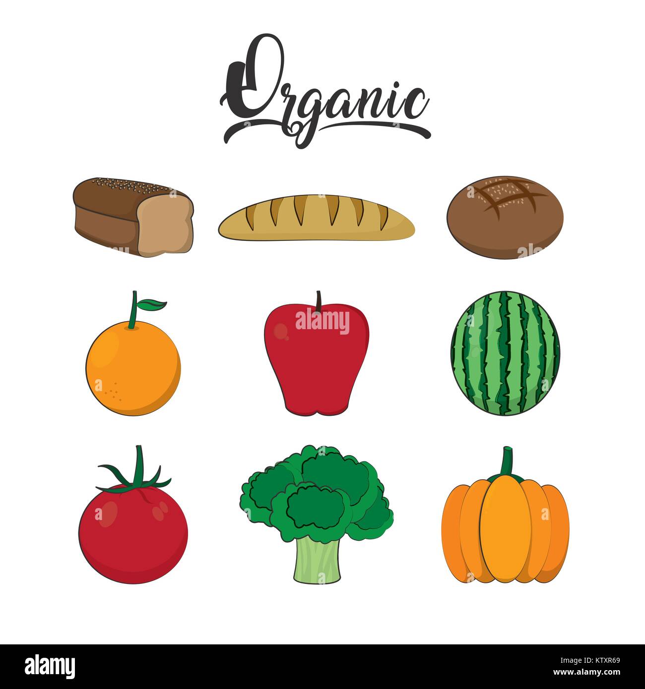 Organic food design Stock Vector Image & Art - Alamy