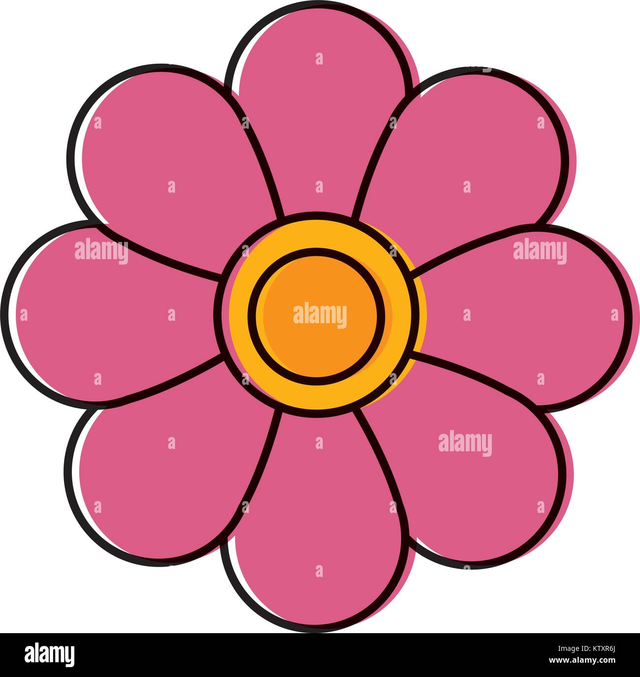 Flower isolated symbol Stock Vector Image & Art - Alamy