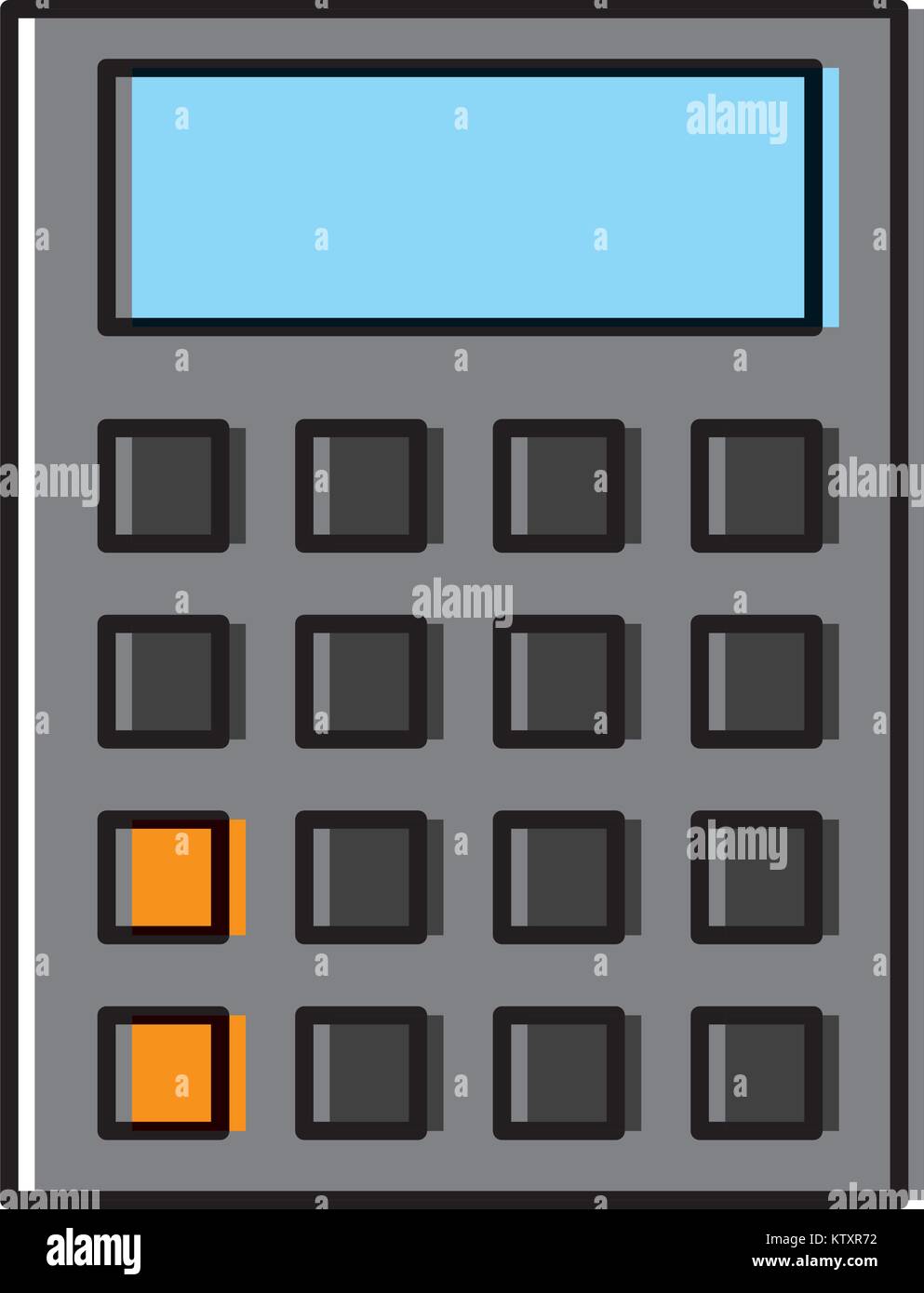 Calculator math device Stock Vector Image & Art - Alamy