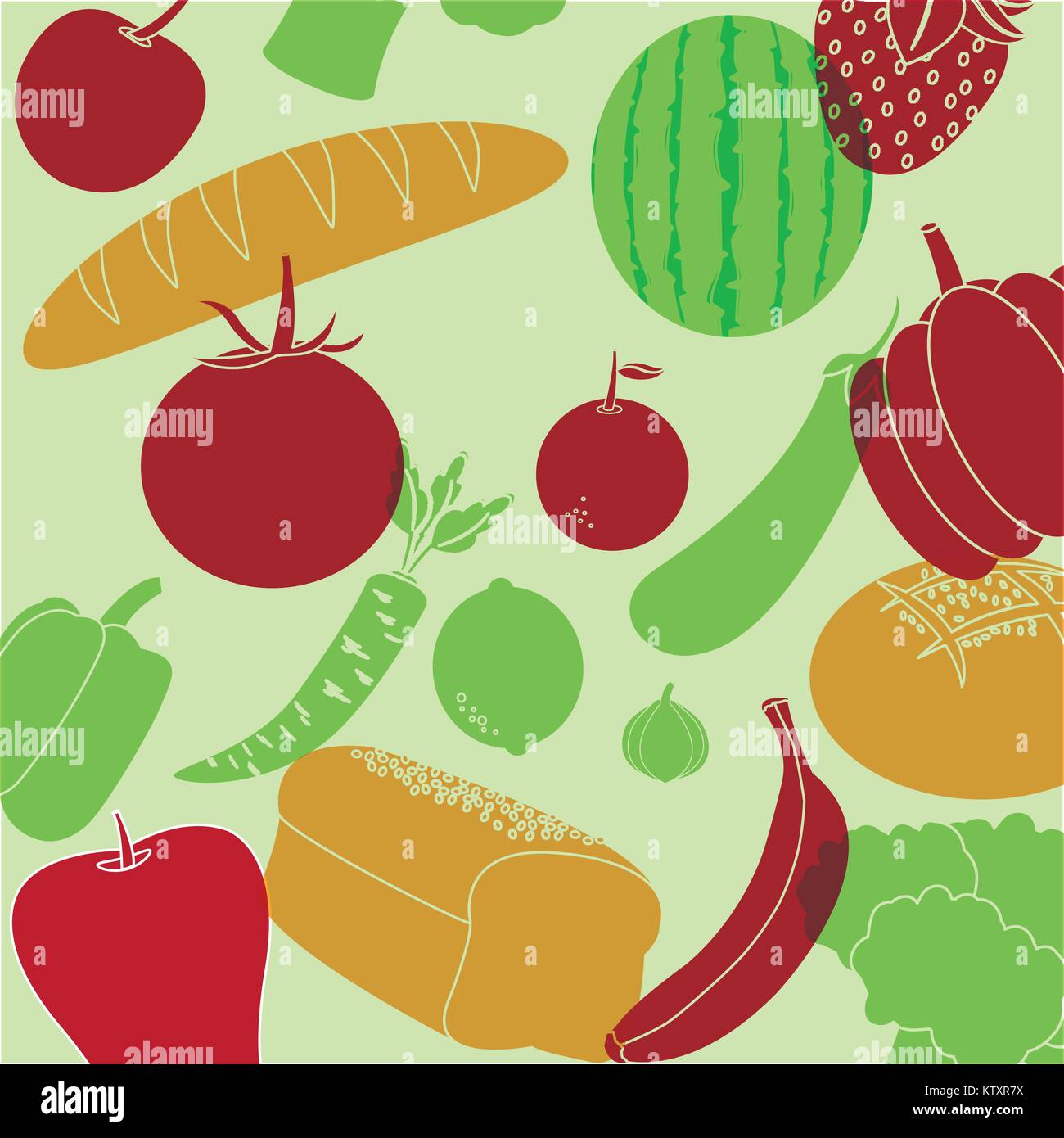 Organic food design Stock Vector Image & Art - Alamy