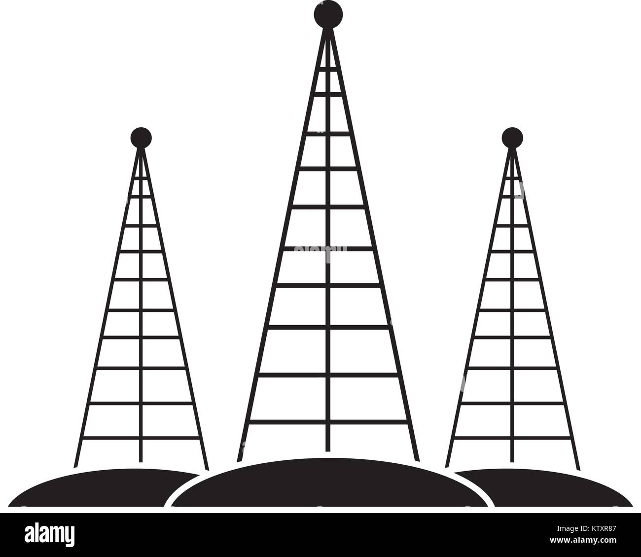 Communication steel radio television Stock Vector Images - Alamy