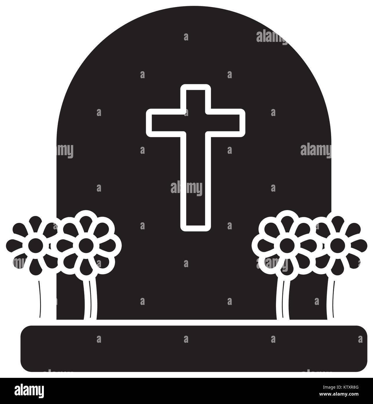 Cemetery tombstone isolated Stock Vector Image & Art - Alamy