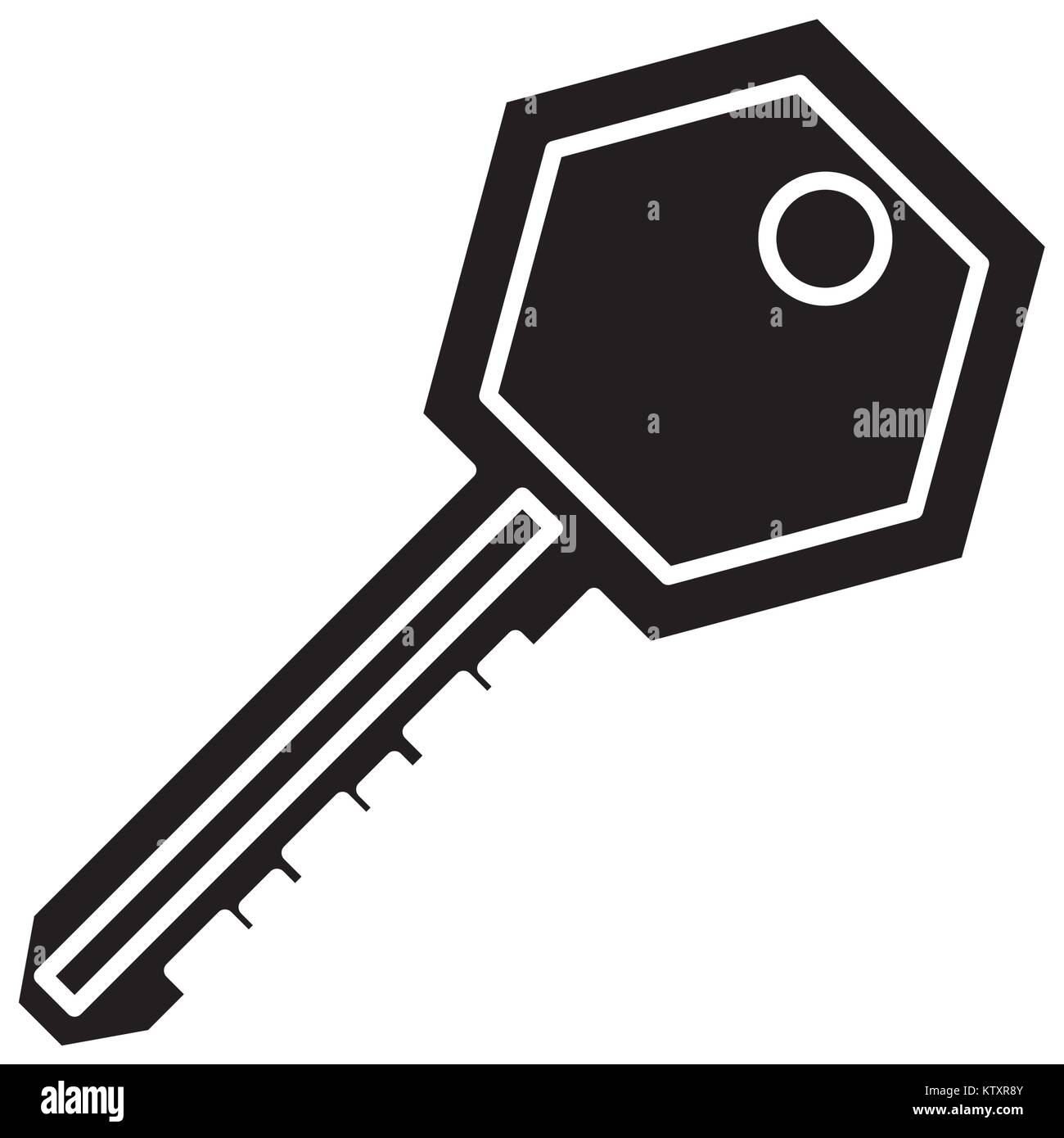 Door key isolated Stock Vector Image & Art - Alamy