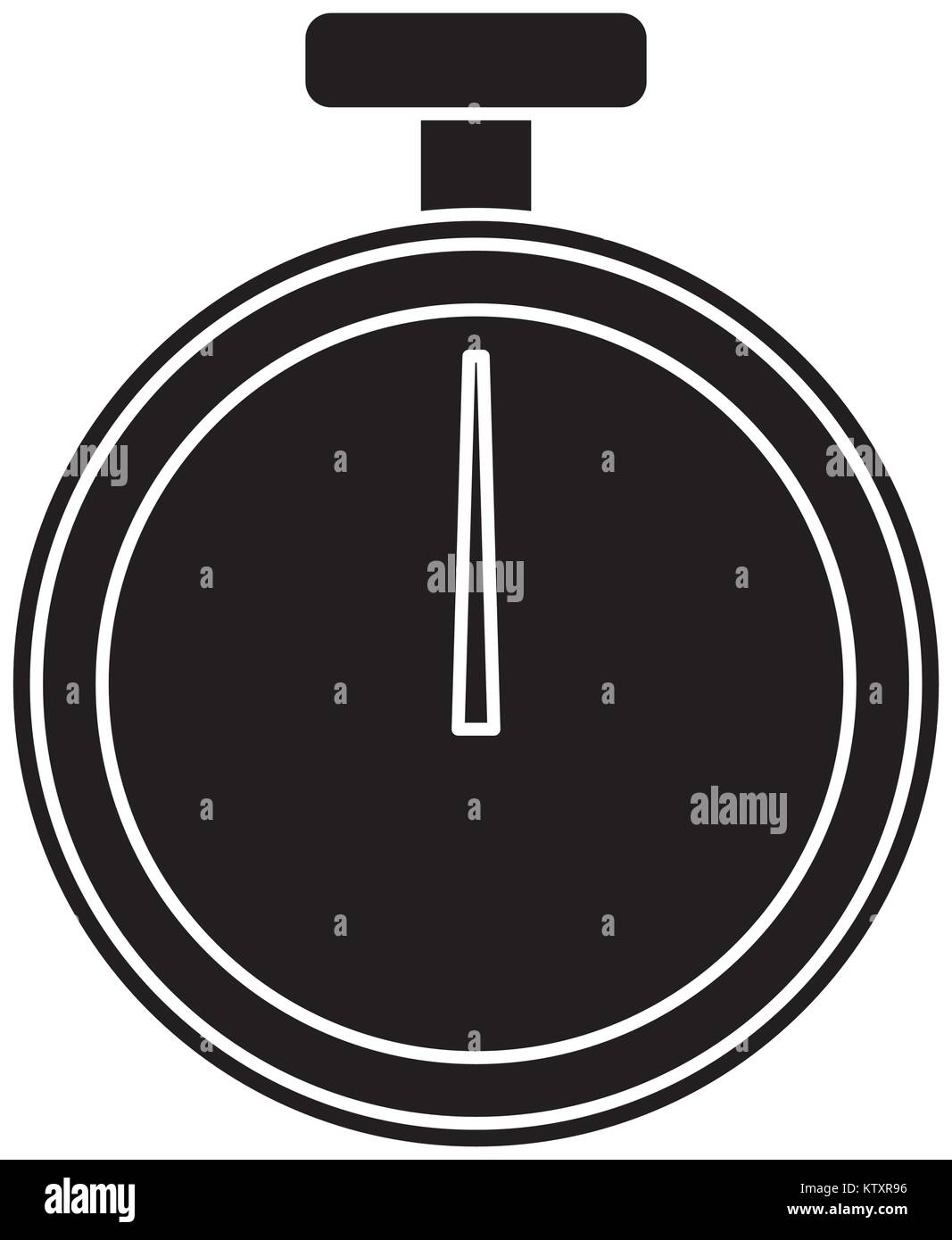 Clock timer isolated Stock Vector Image & Art - Alamy
