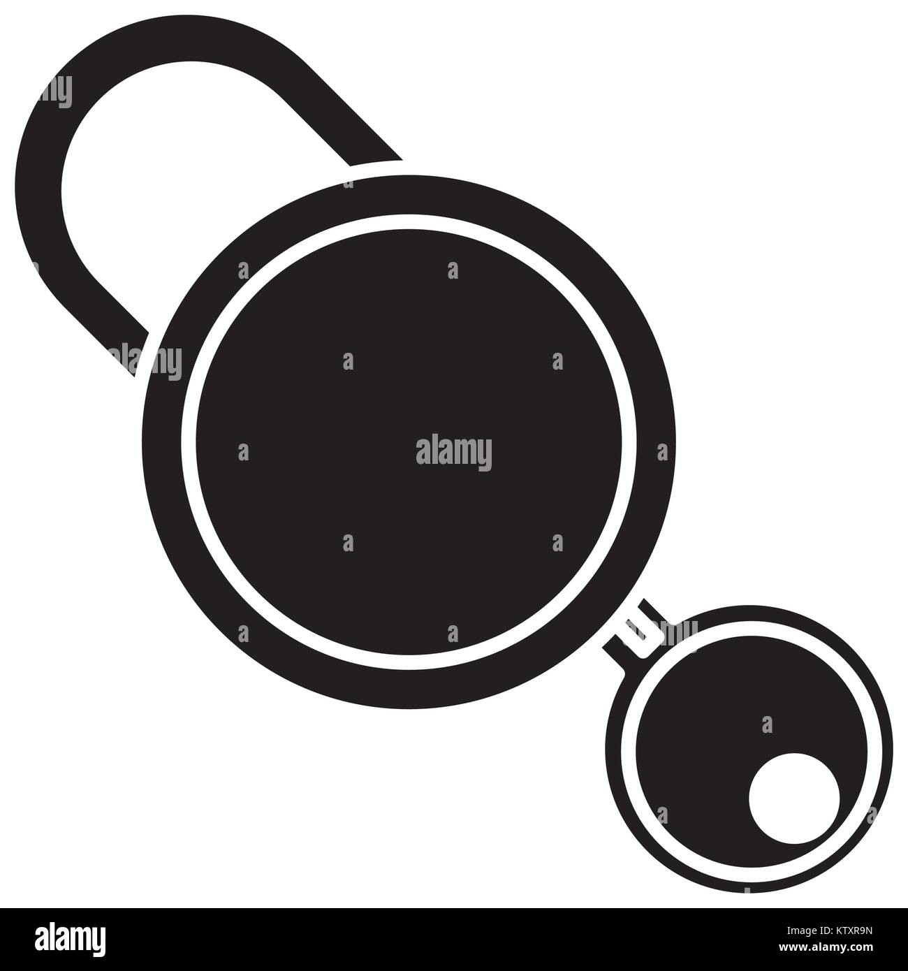 Padlock with key Stock Vector Image & Art - Alamy
