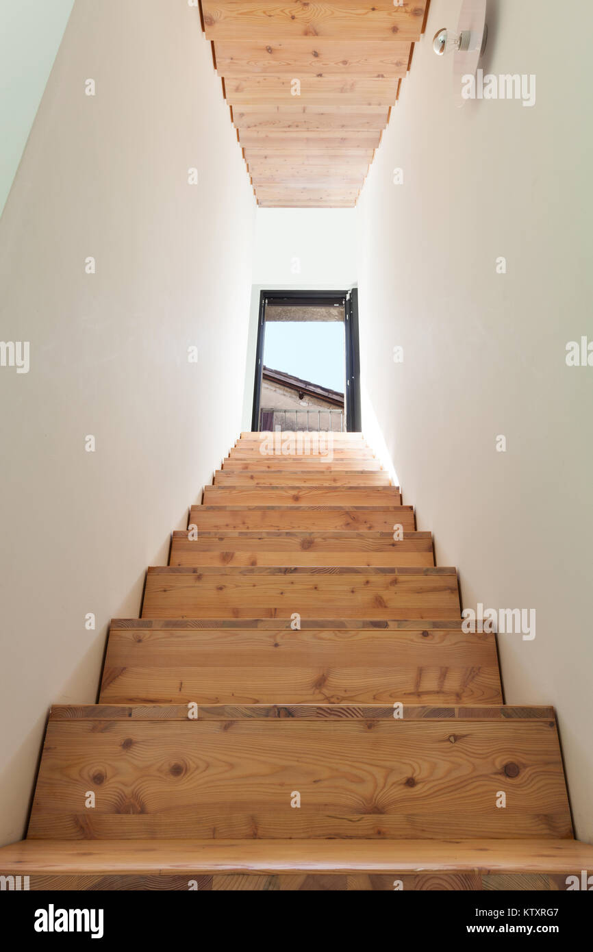 Beautiful modern house, view from the stairs Stock Photo - Alamy