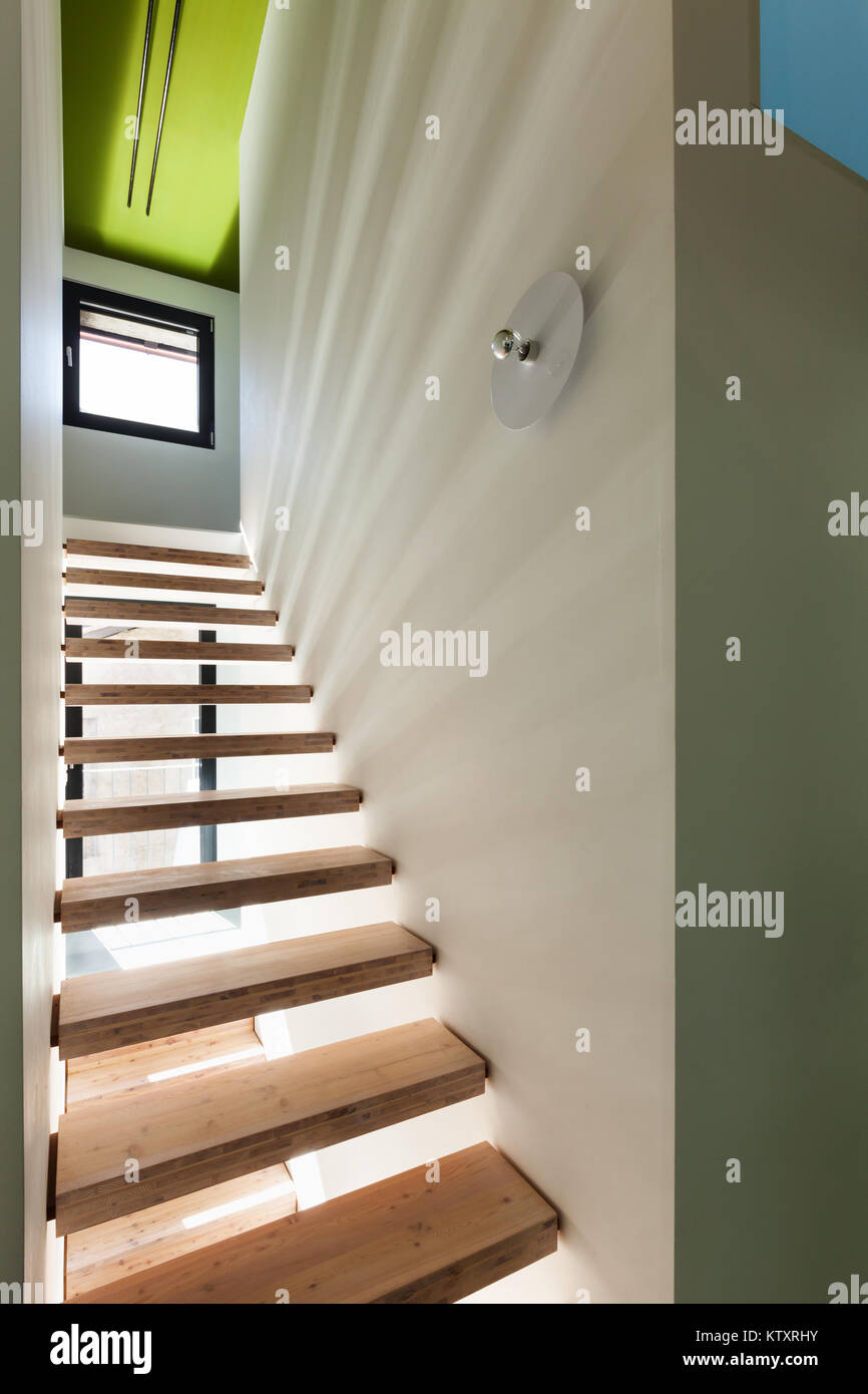 Beautiful modern house, view from the stairs Stock Photo - Alamy