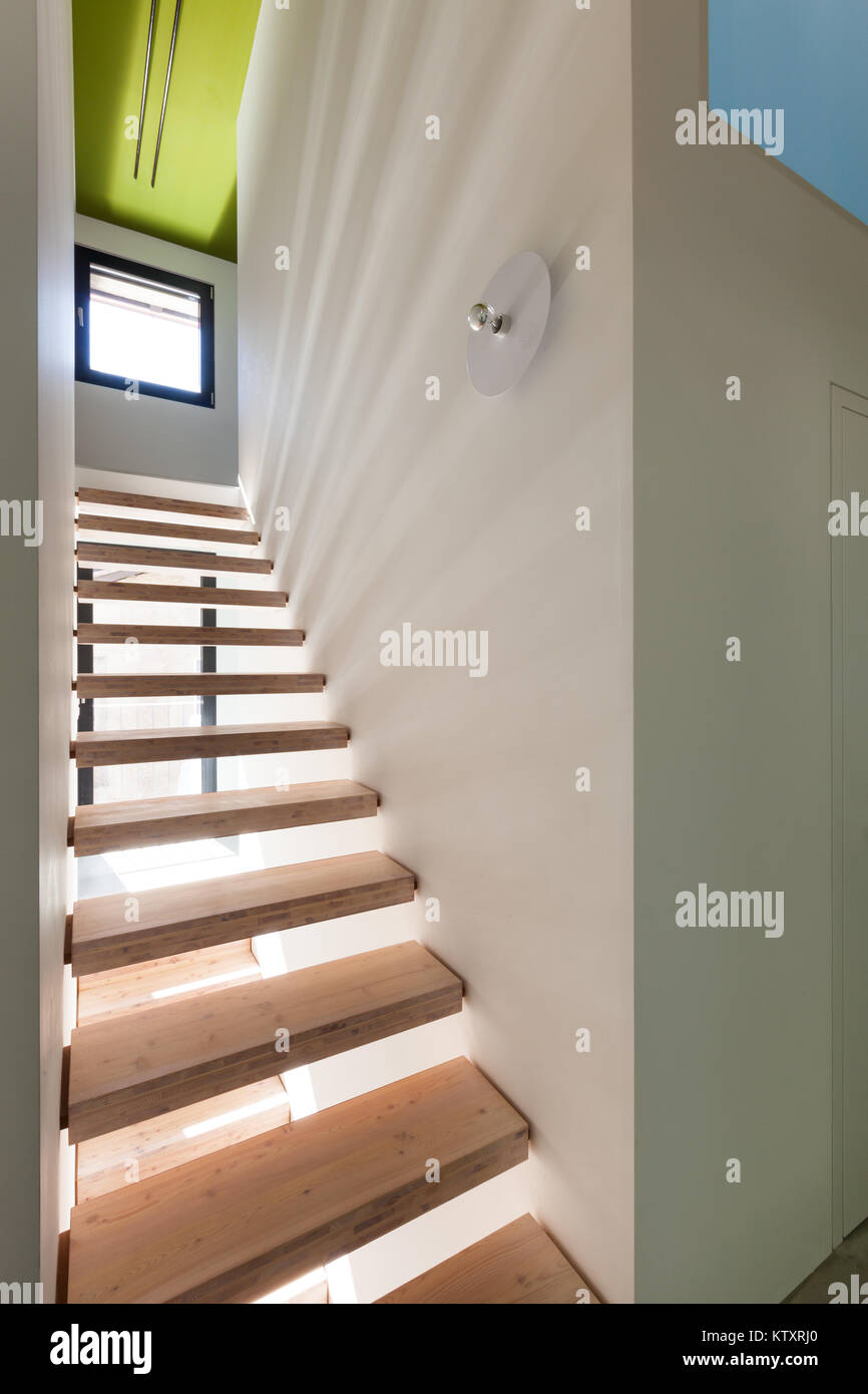 Beautiful modern house, view of the stairs Stock Photo - Alamy