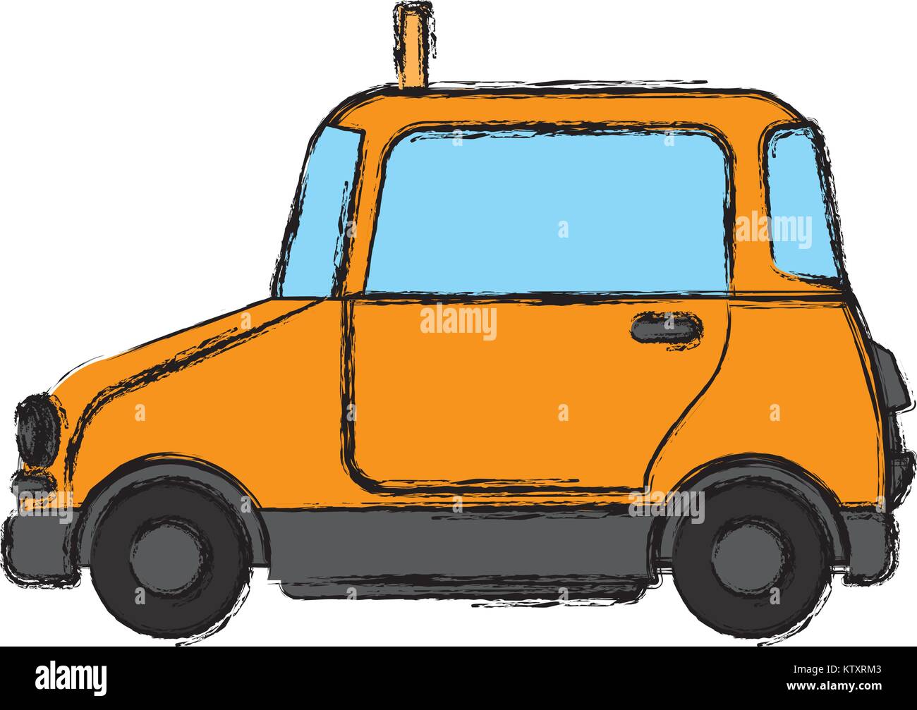 Small car taxi Stock Vector Image & Art - Alamy