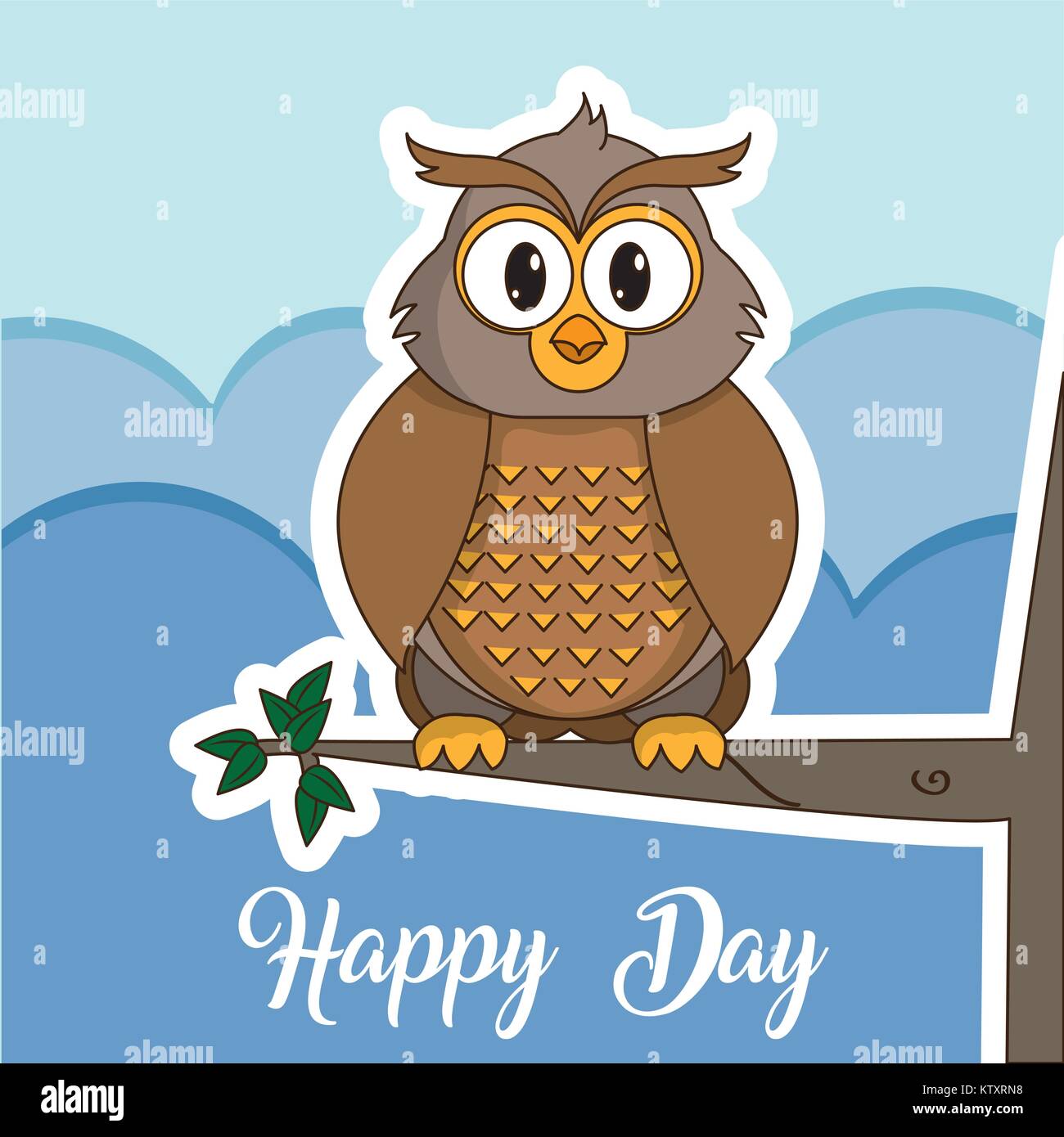 Owl cartoon design Stock Vector Image & Art - Alamy