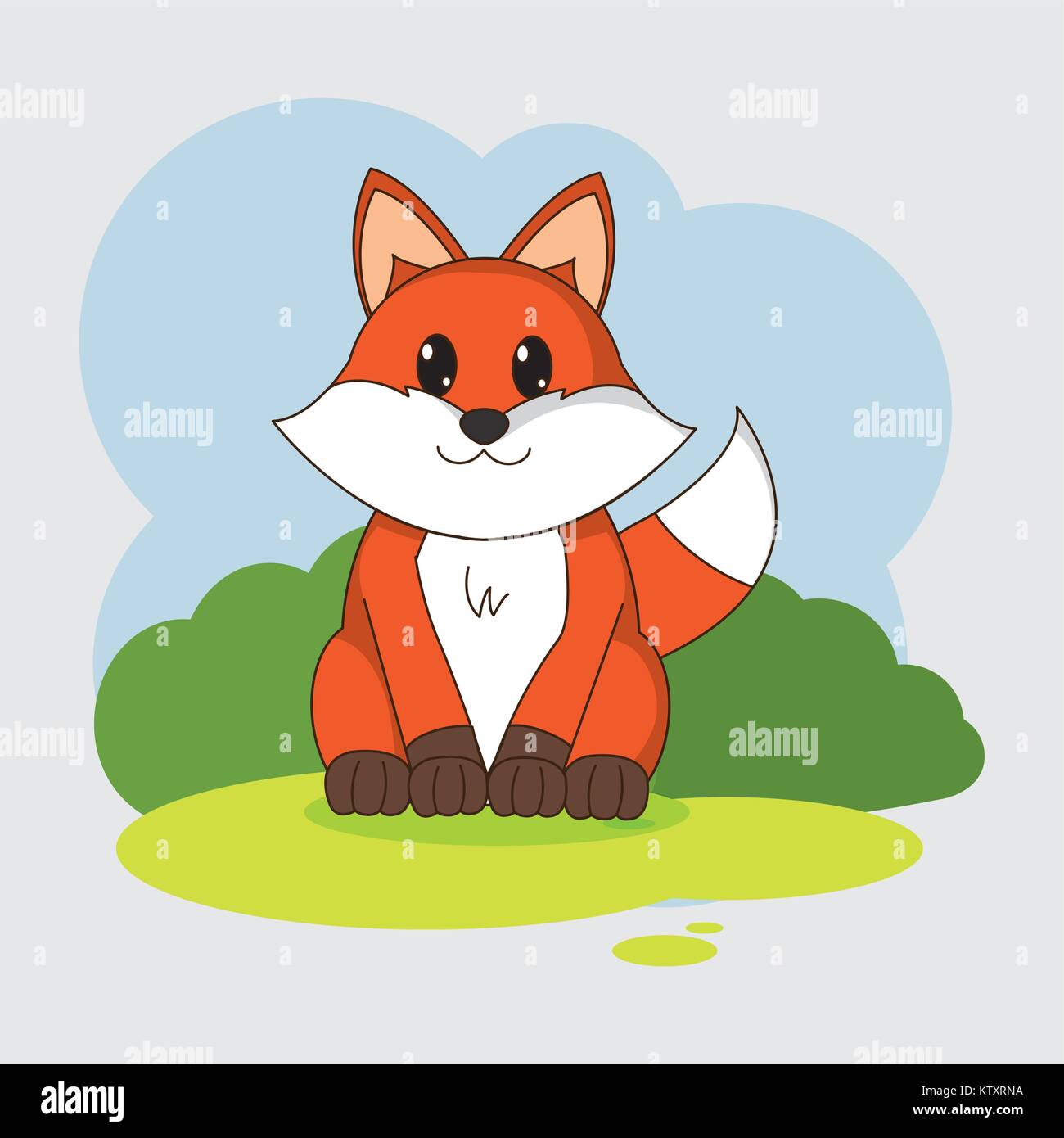 Fox cartoon design Stock Vector Image & Art - Alamy