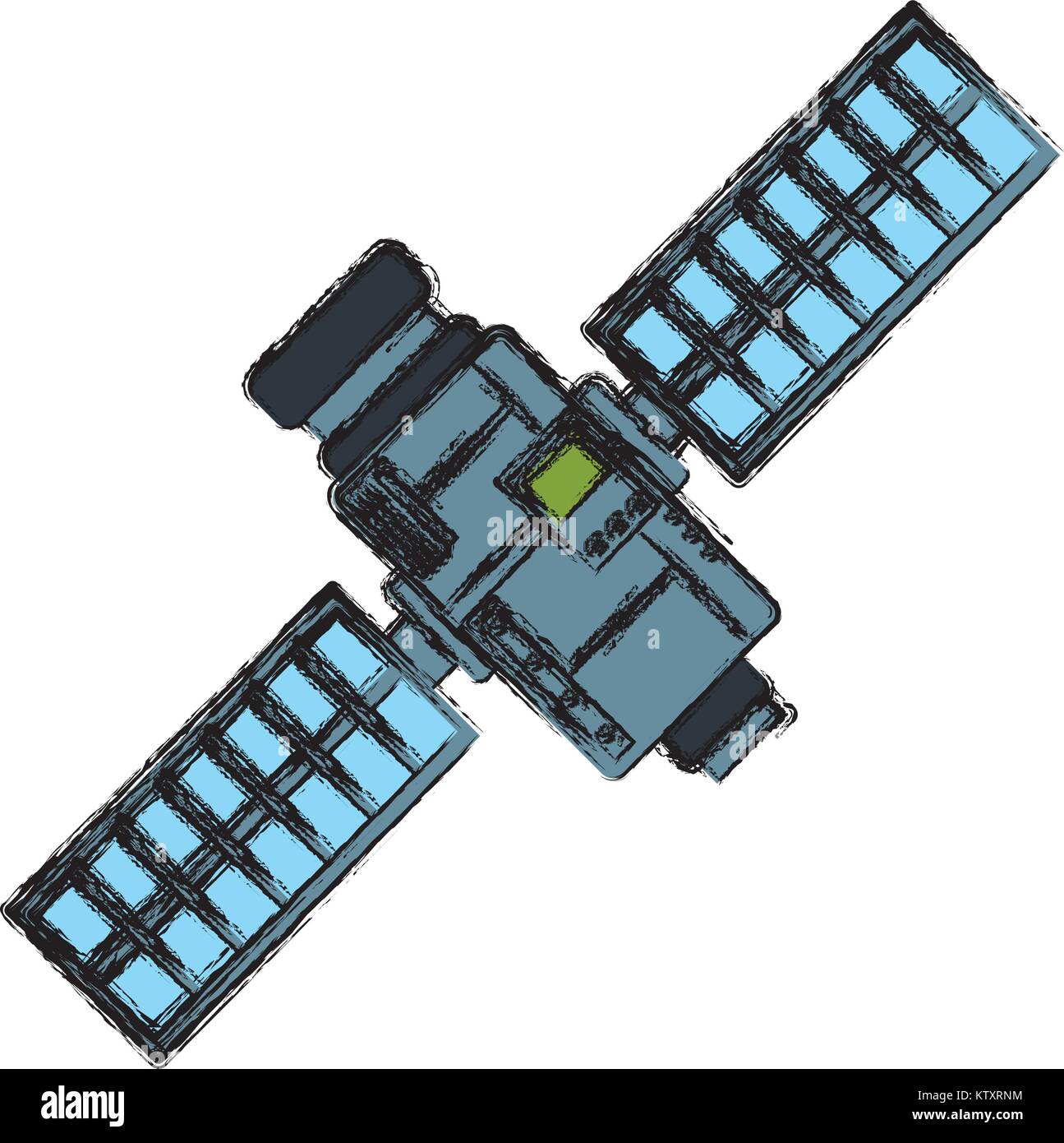 Space Satellite isolated Stock Vector Image & Art - Alamy