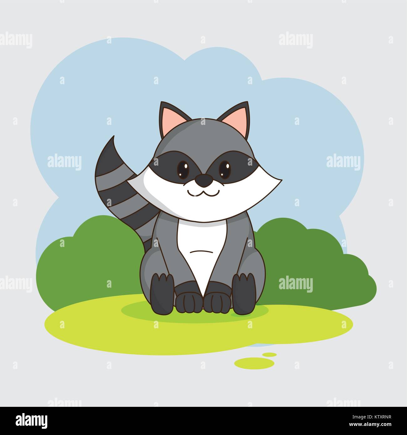 Raccoon cartoon design Stock Vector Image & Art - Alamy
