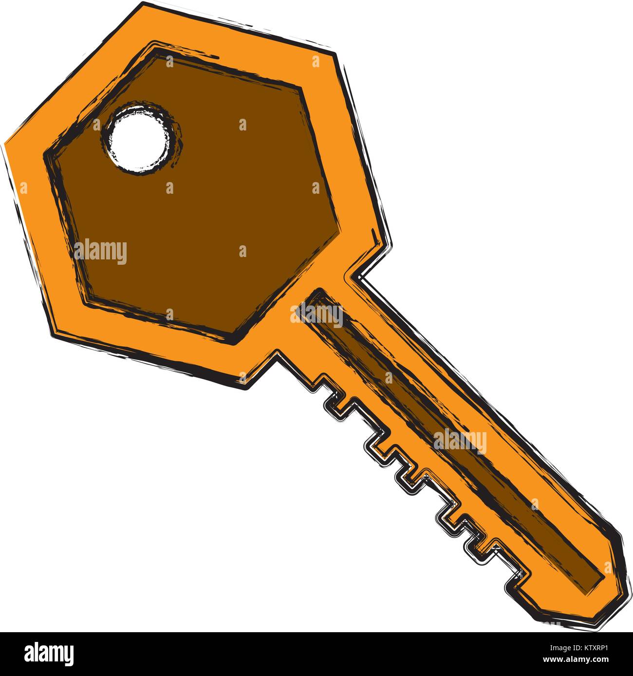 Door key isolated Stock Vector Image & Art - Alamy