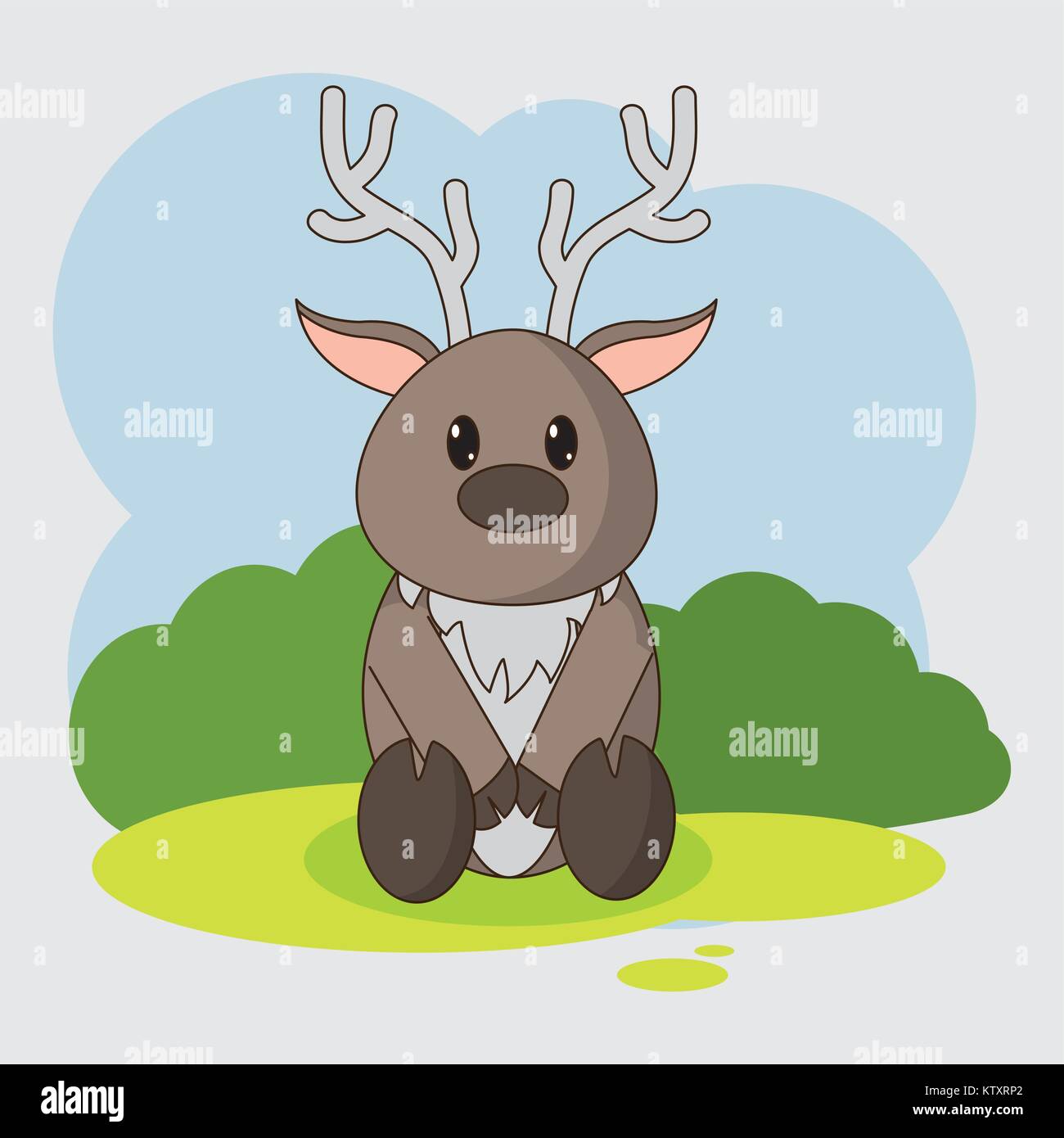 Reindeer cartoon design Stock Vector Image & Art - Alamy