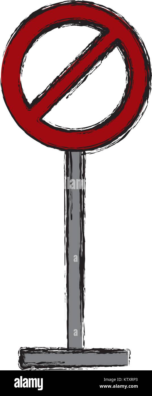 Prohibited road sign Stock Vector Image & Art - Alamy