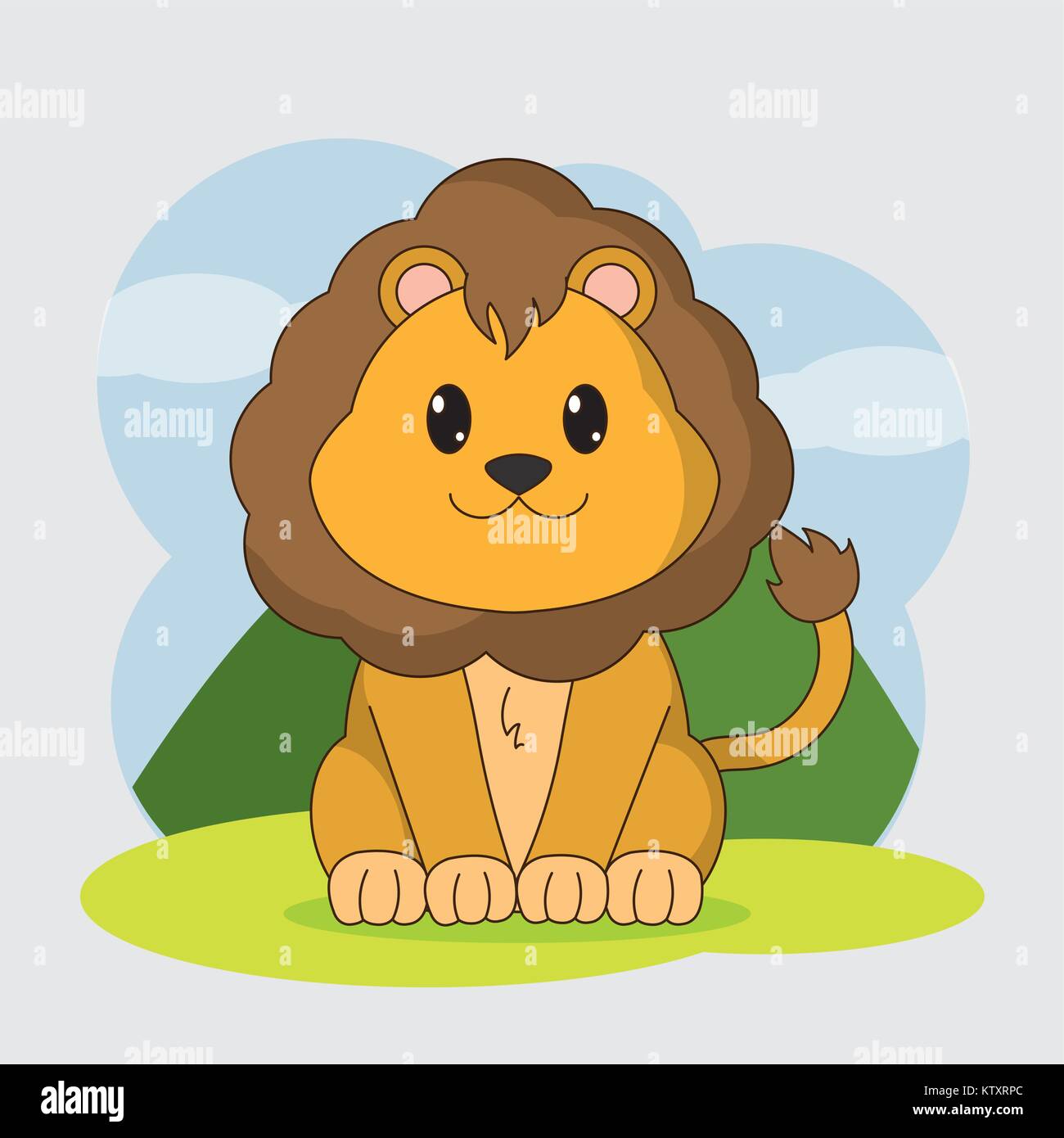 Lion cartoon design Stock Vector Image & Art - Alamy