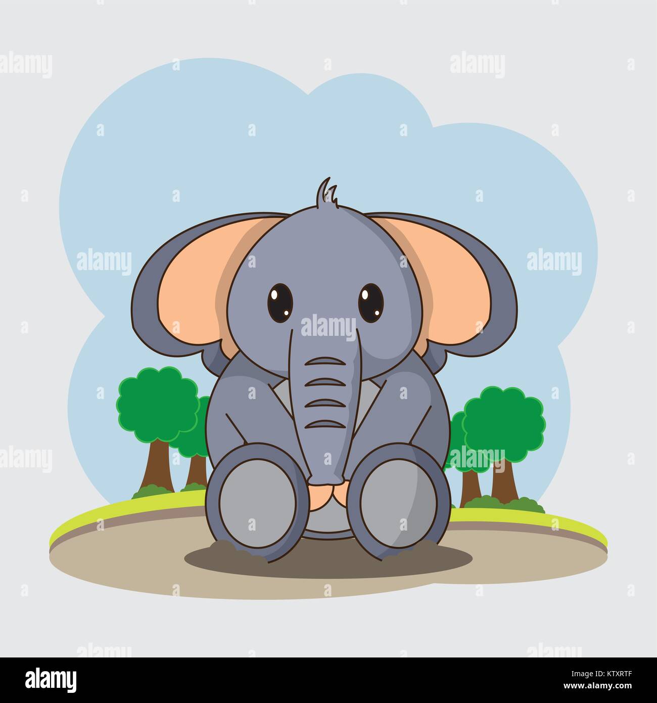 Elephant cartoon design Stock Vector Image & Art - Alamy