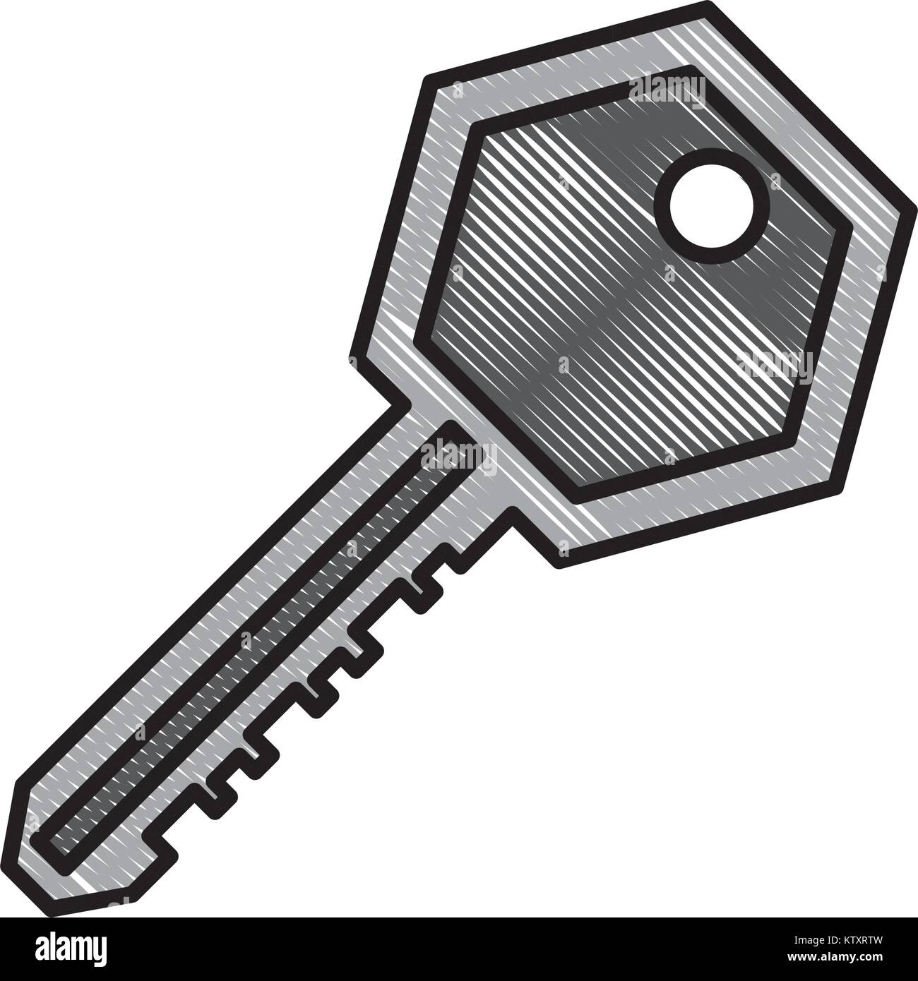Door key isolated Stock Vector Image & Art - Alamy