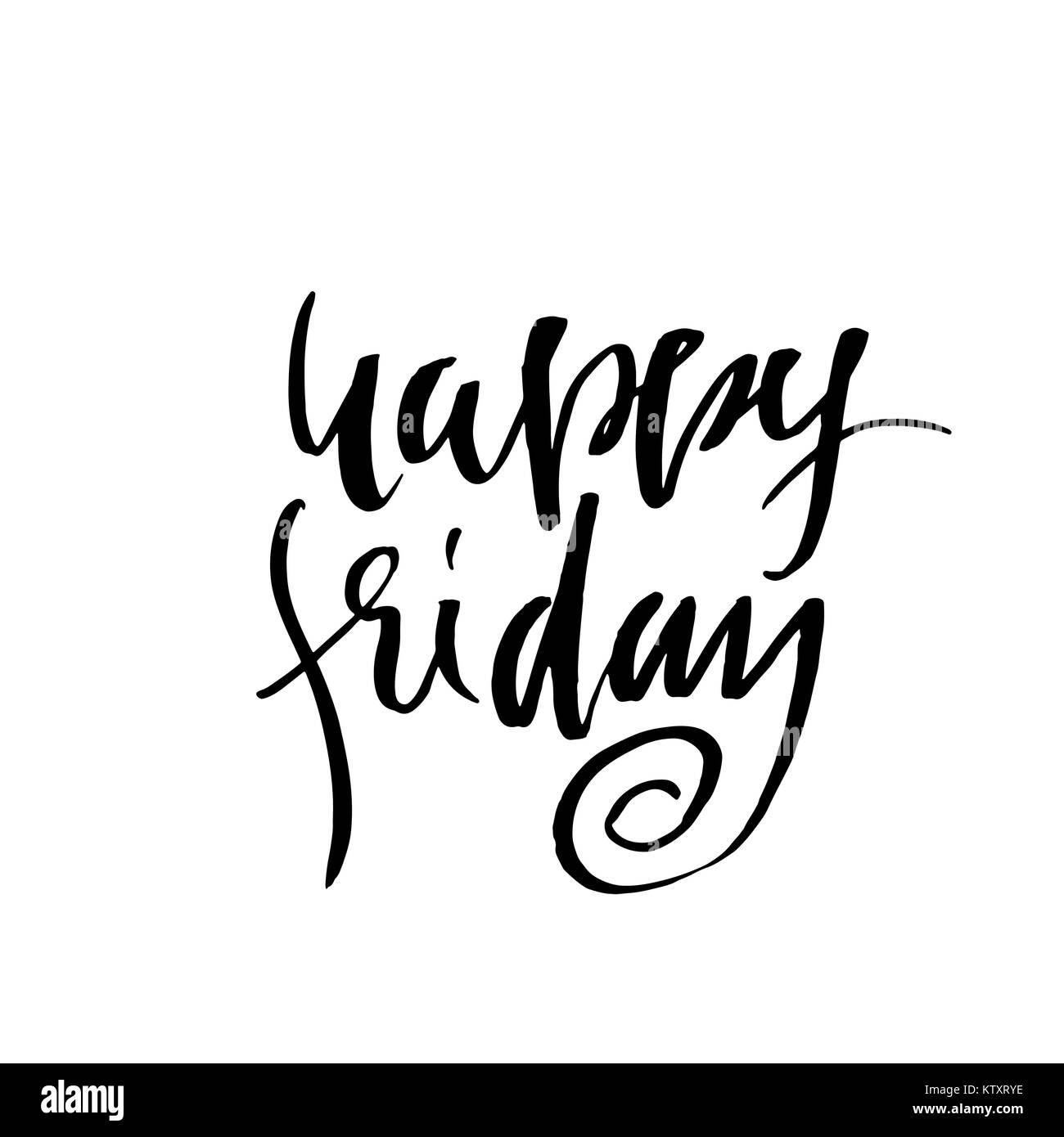 Happy quote calligraphy Cut Out Stock Images & Pictures - Alamy